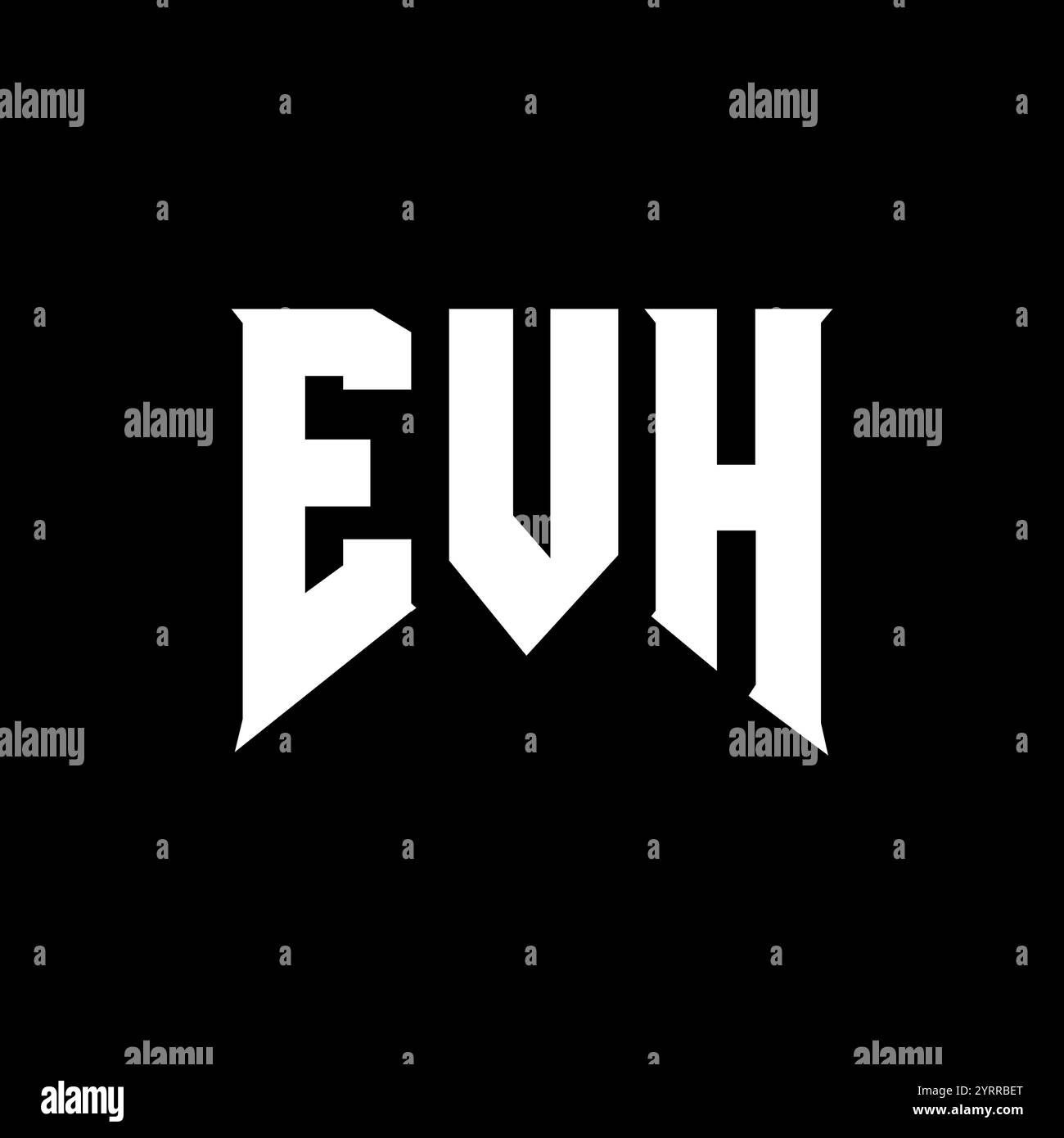 EVH letter logo design for technology company. EVH logo design black ...