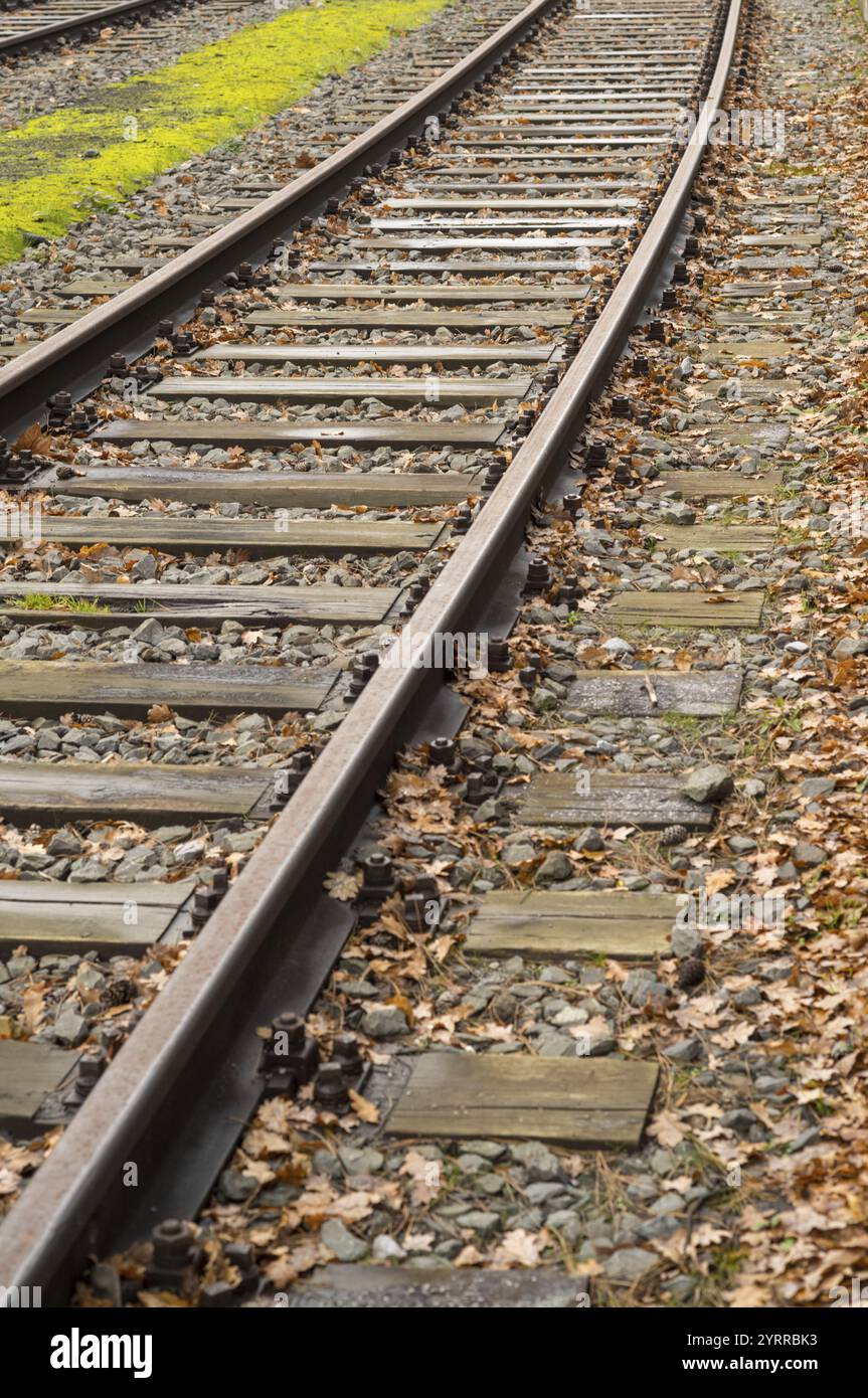Train tracks up close hi-res stock photography and images - Alamy