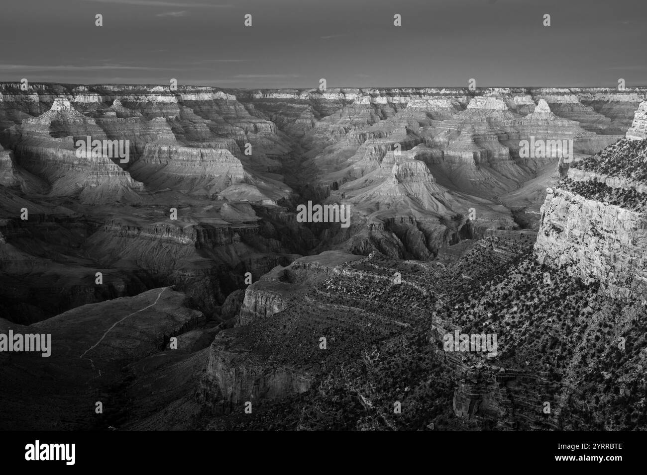 Grand canyon daytime Black and White Stock Photos & Images - Alamy