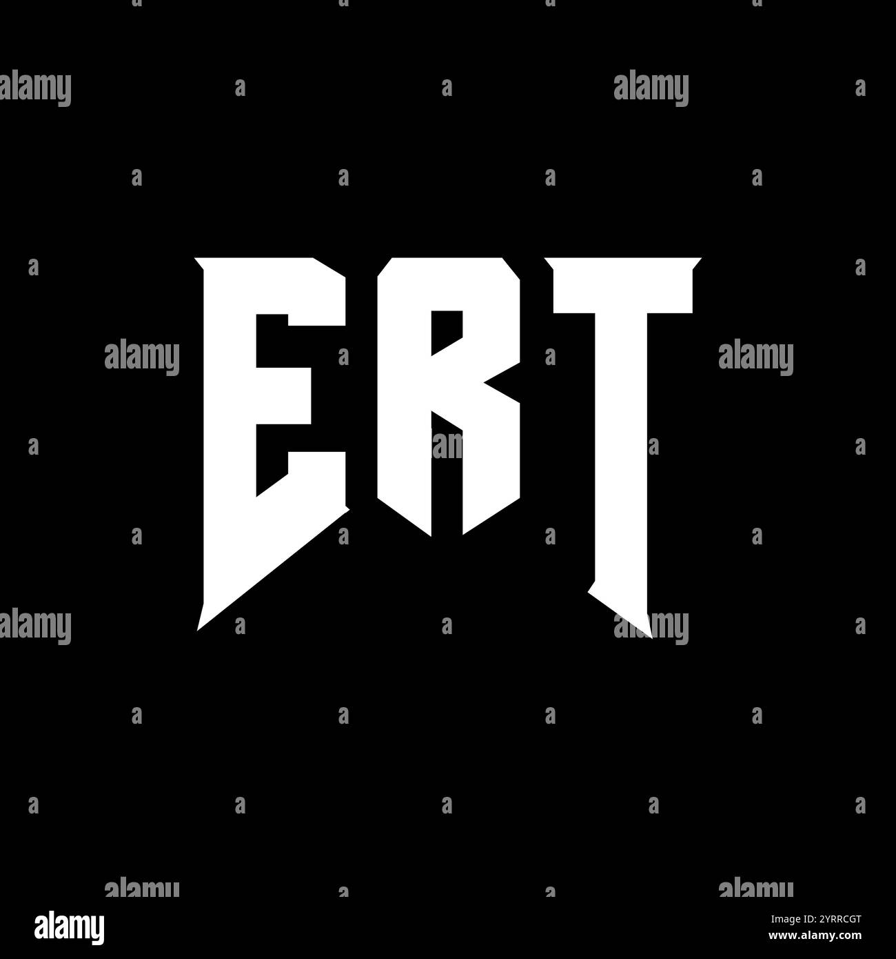 ERT letter logo design for technology company. ERT logo design black ...