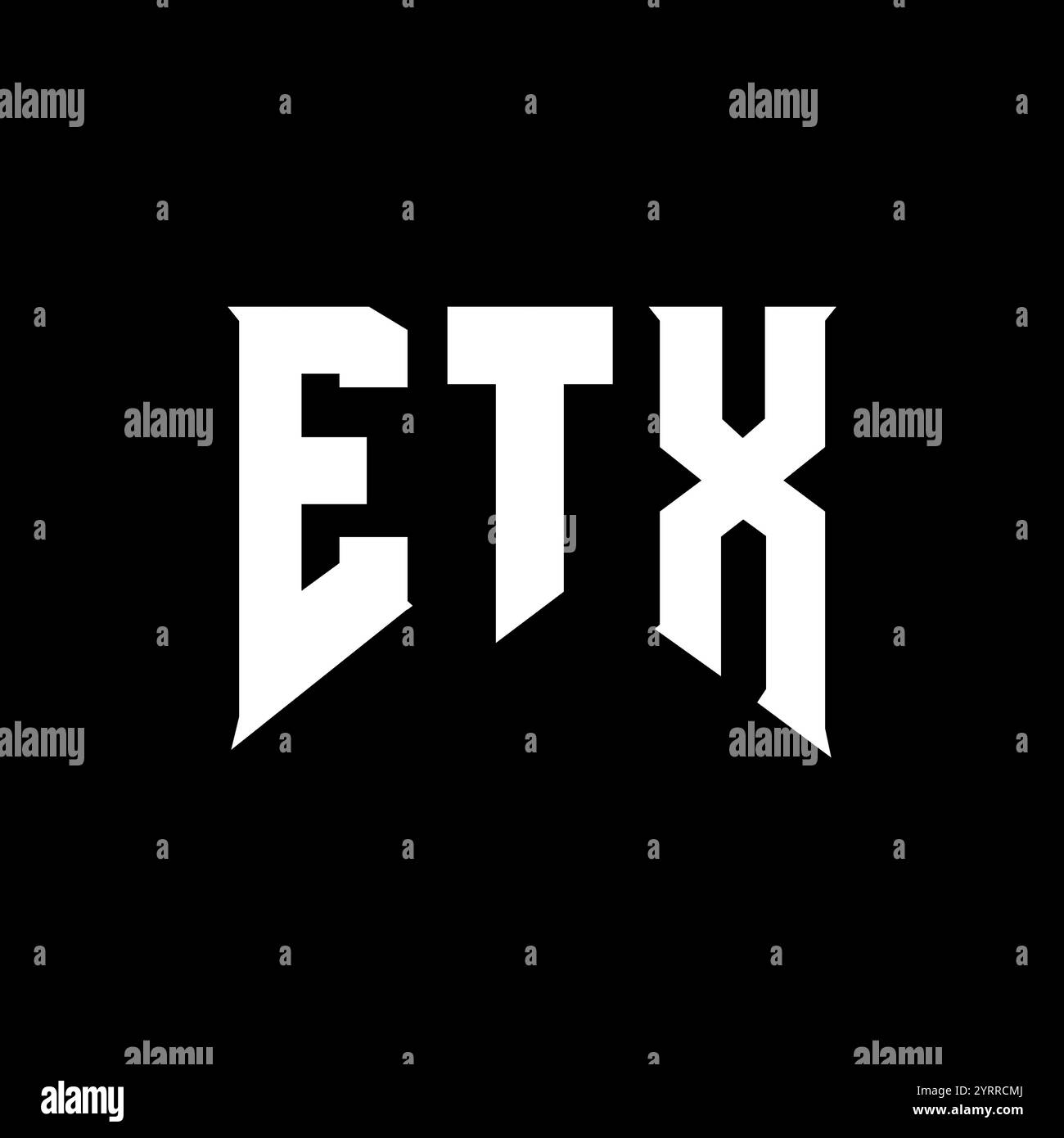 ETX letter logo design for technology company. ETX logo design black ...