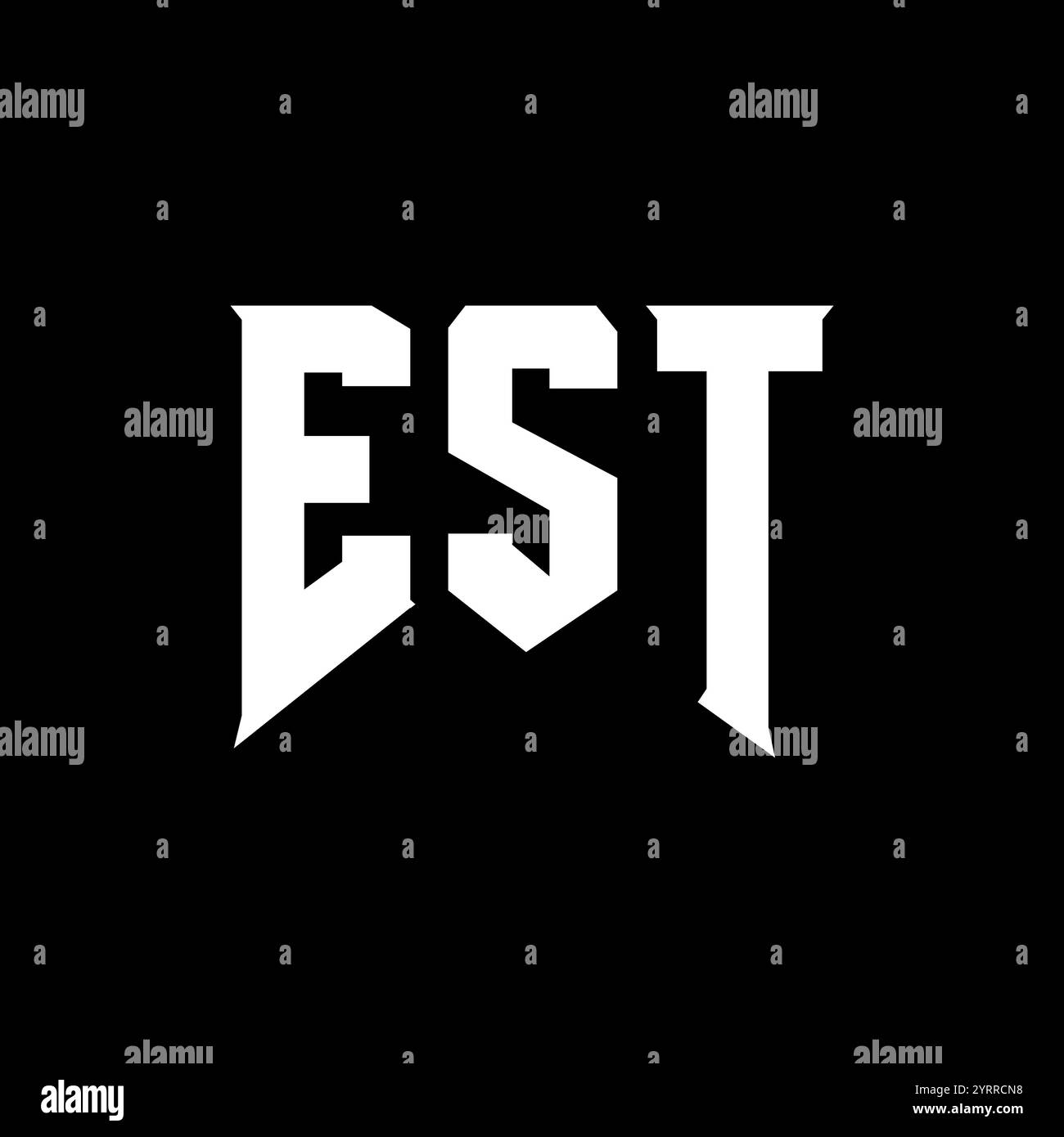 Est minimalist logo hi-res stock photography and images - Alamy
