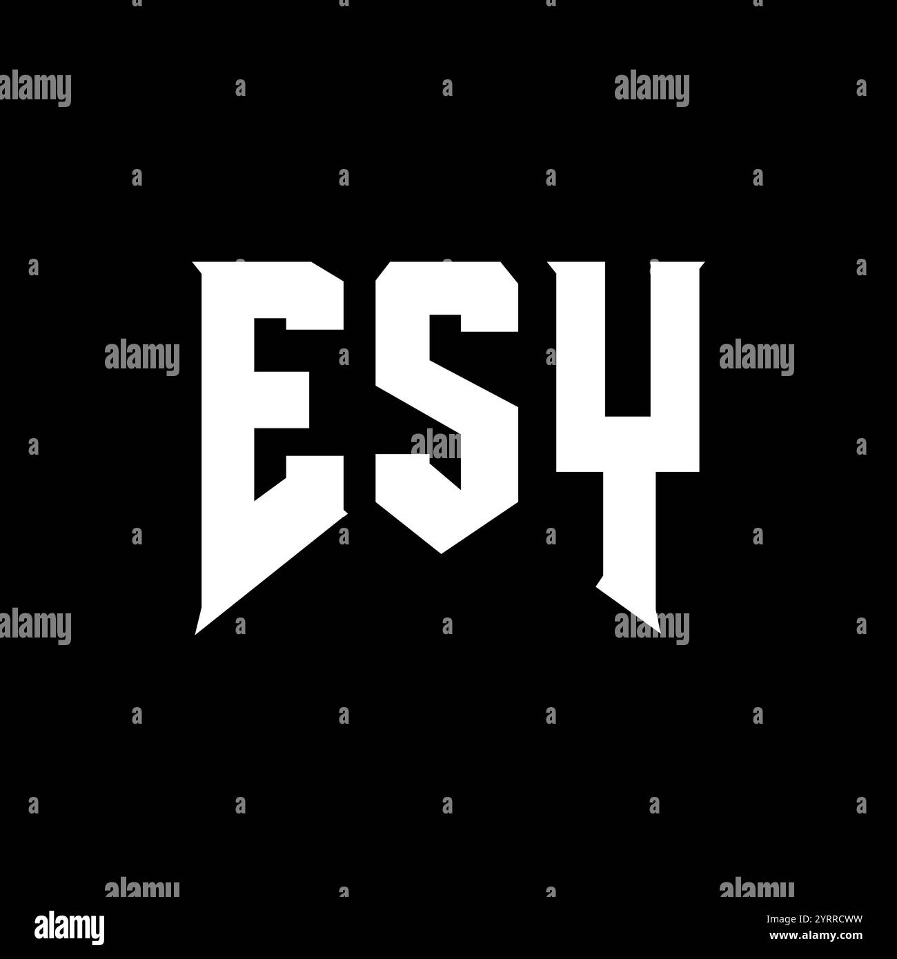ESY letter logo design for technology company. ESY logo design black ...