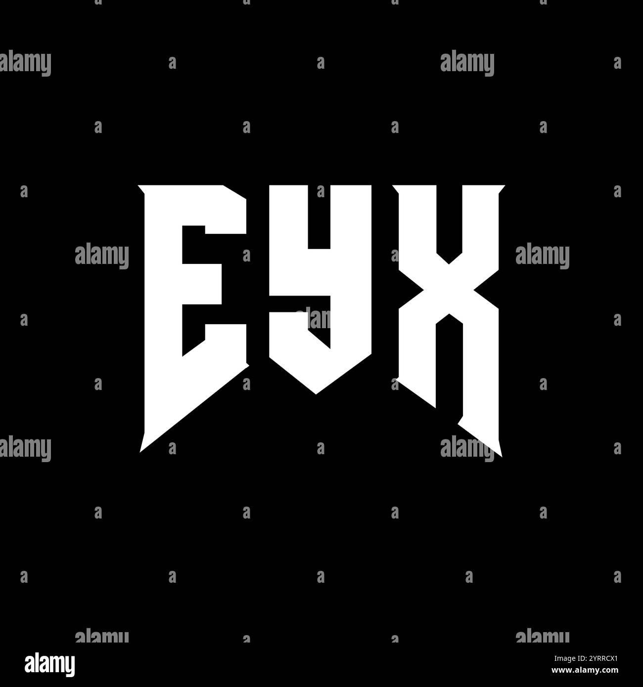EYX letter logo design for technology company. EYX logo design black ...