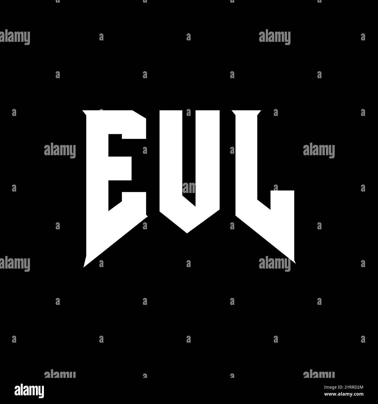 EUL letter logo design for technology company. EUL logo design black ...