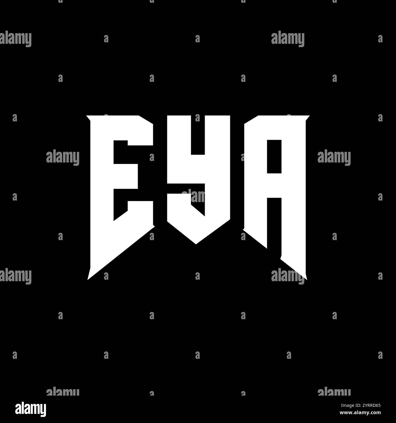 EYA letter logo design for technology company. EYA logo design black ...