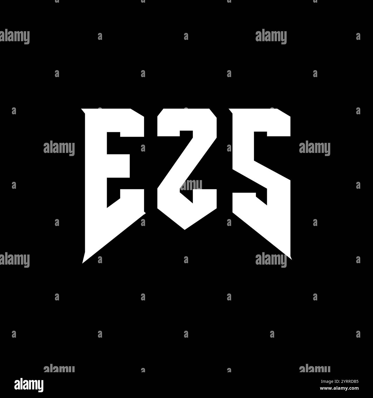 EZS letter logo design for technology company. EZS logo design black ...