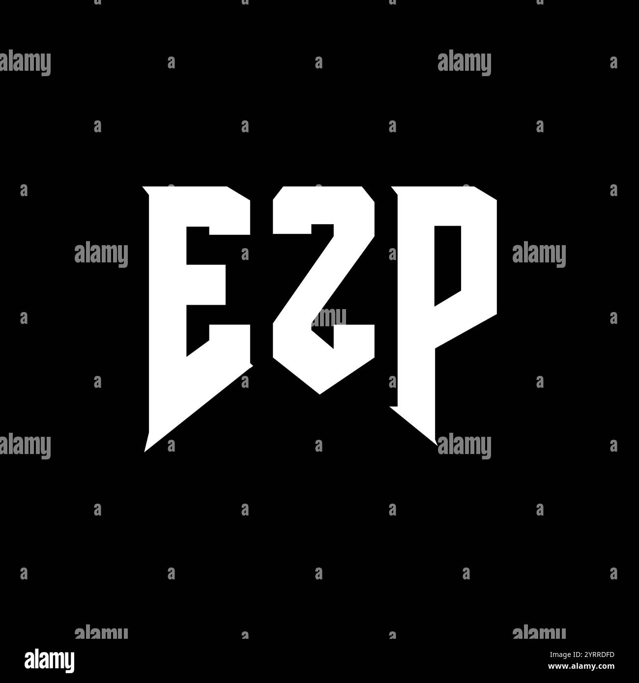 EZP letter logo design for technology company. EZP logo design black ...
