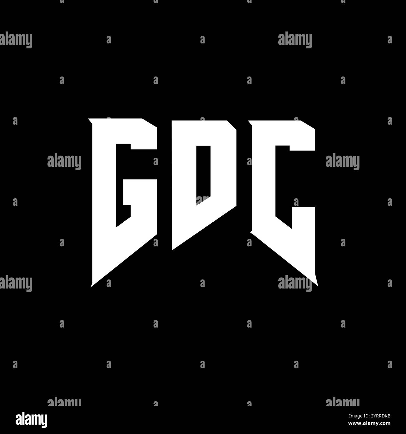 GDC letter logo design for technology company. GDC logo design black ...