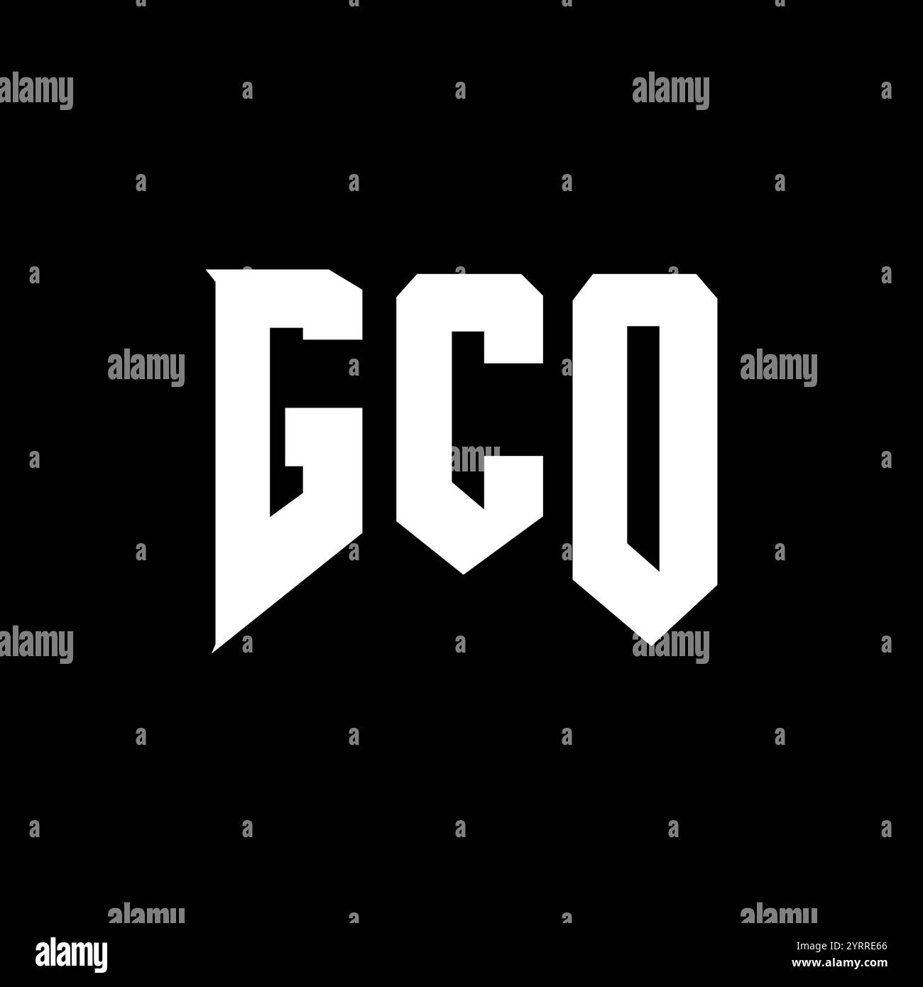 GCO letter logo design for technology company. GCO logo design black ...