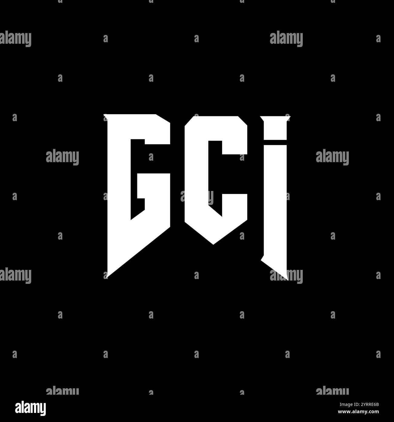 GCI letter logo design for technology company. GCI logo design black ...
