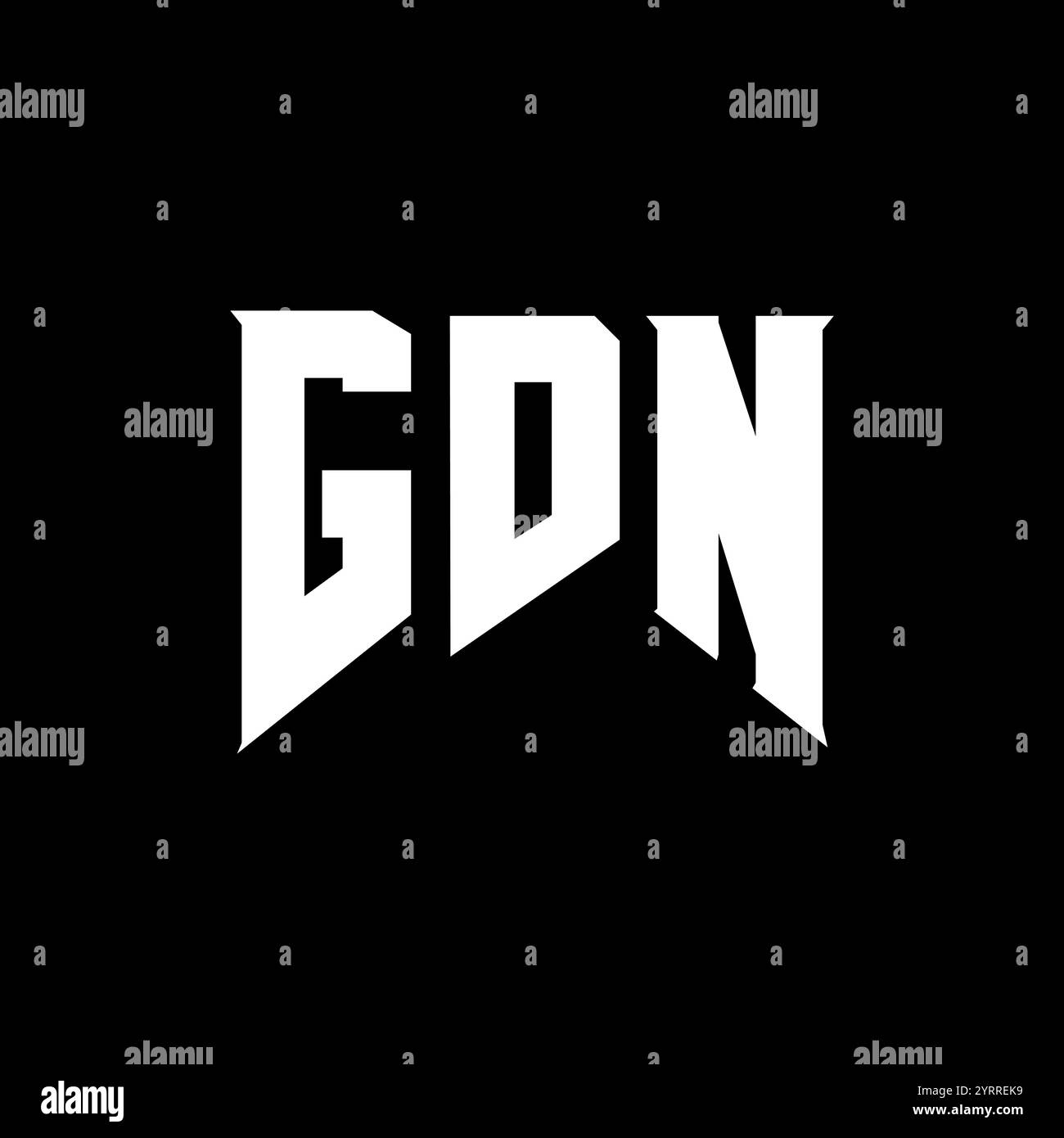 GDN letter logo design for technology company. GDN logo design black ...