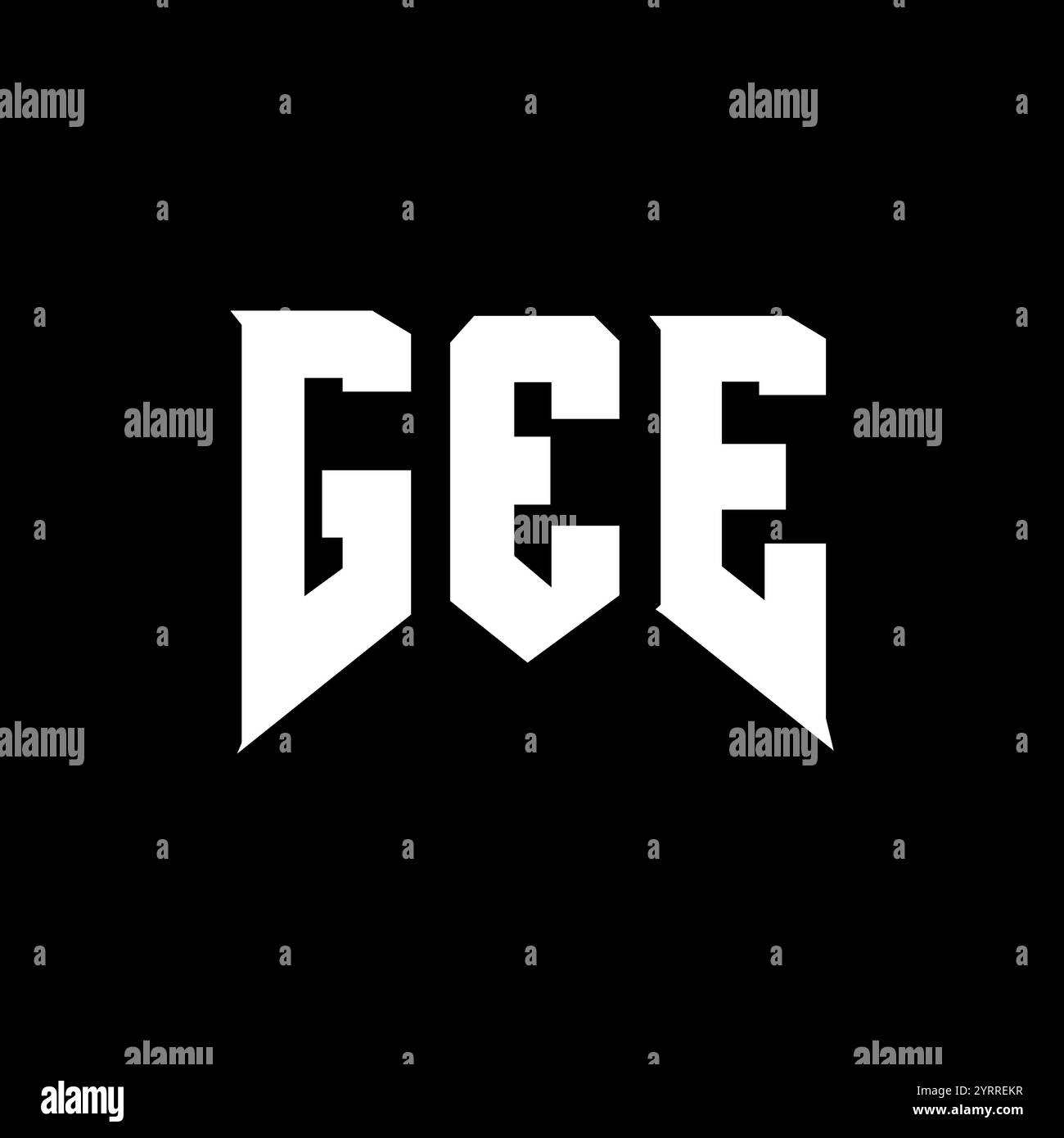 GEE letter logo design for technology company. GEE logo design black ...
