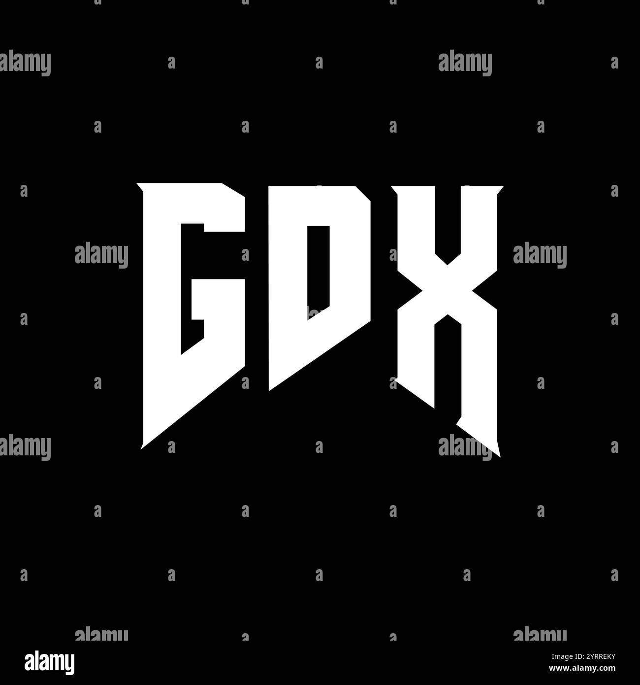 GDX letter logo design for technology company. GDX logo design black ...
