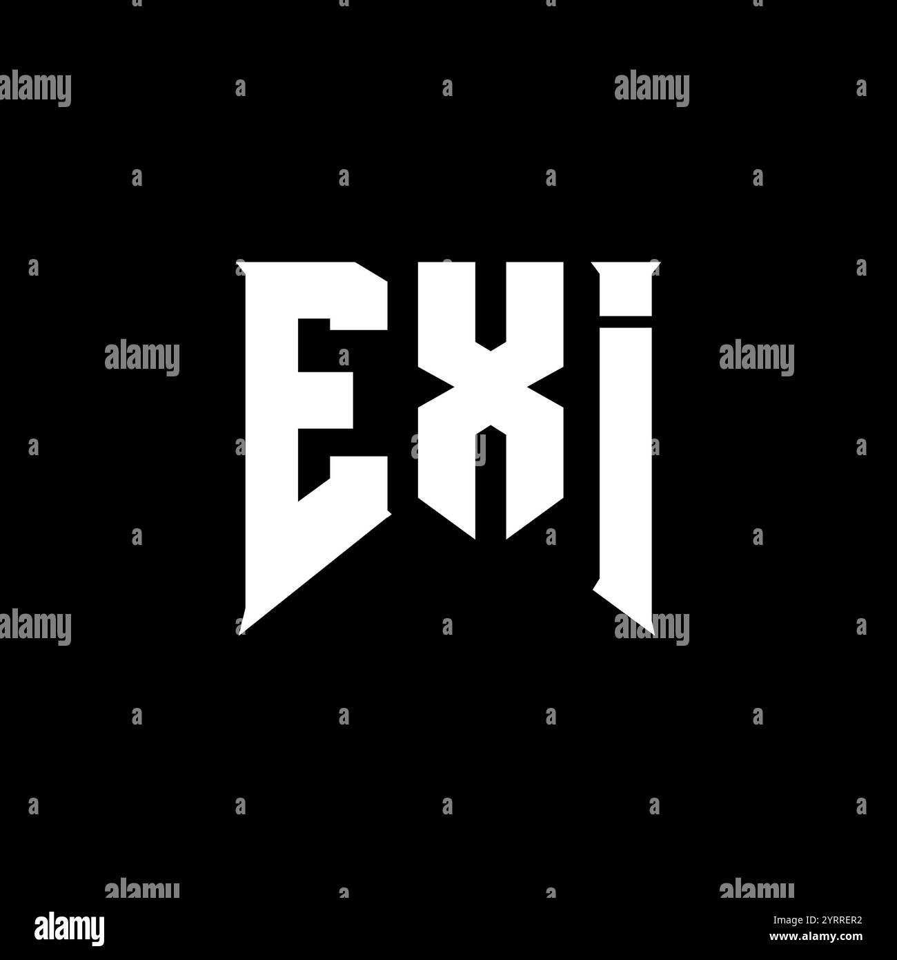 Exi logo design Black and White Stock Photos & Images - Alamy