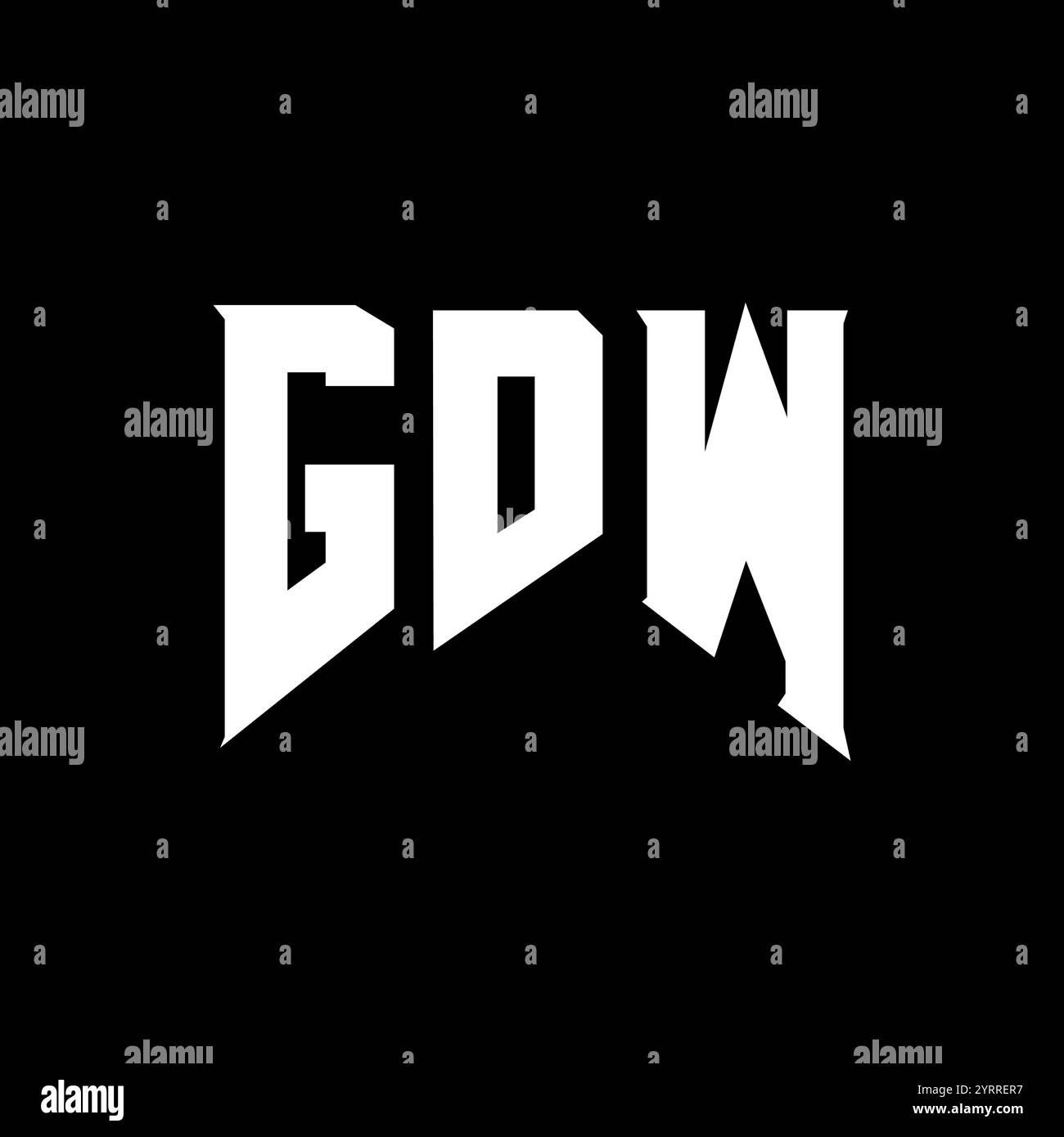 Gdw logo design hi-res stock photography and images - Alamy