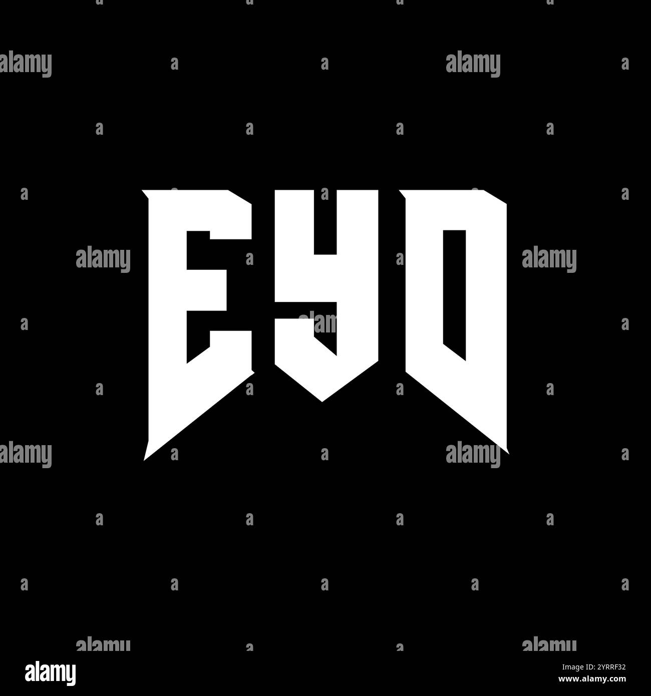 EYD letter logo design for technology company. EYD logo design black ...