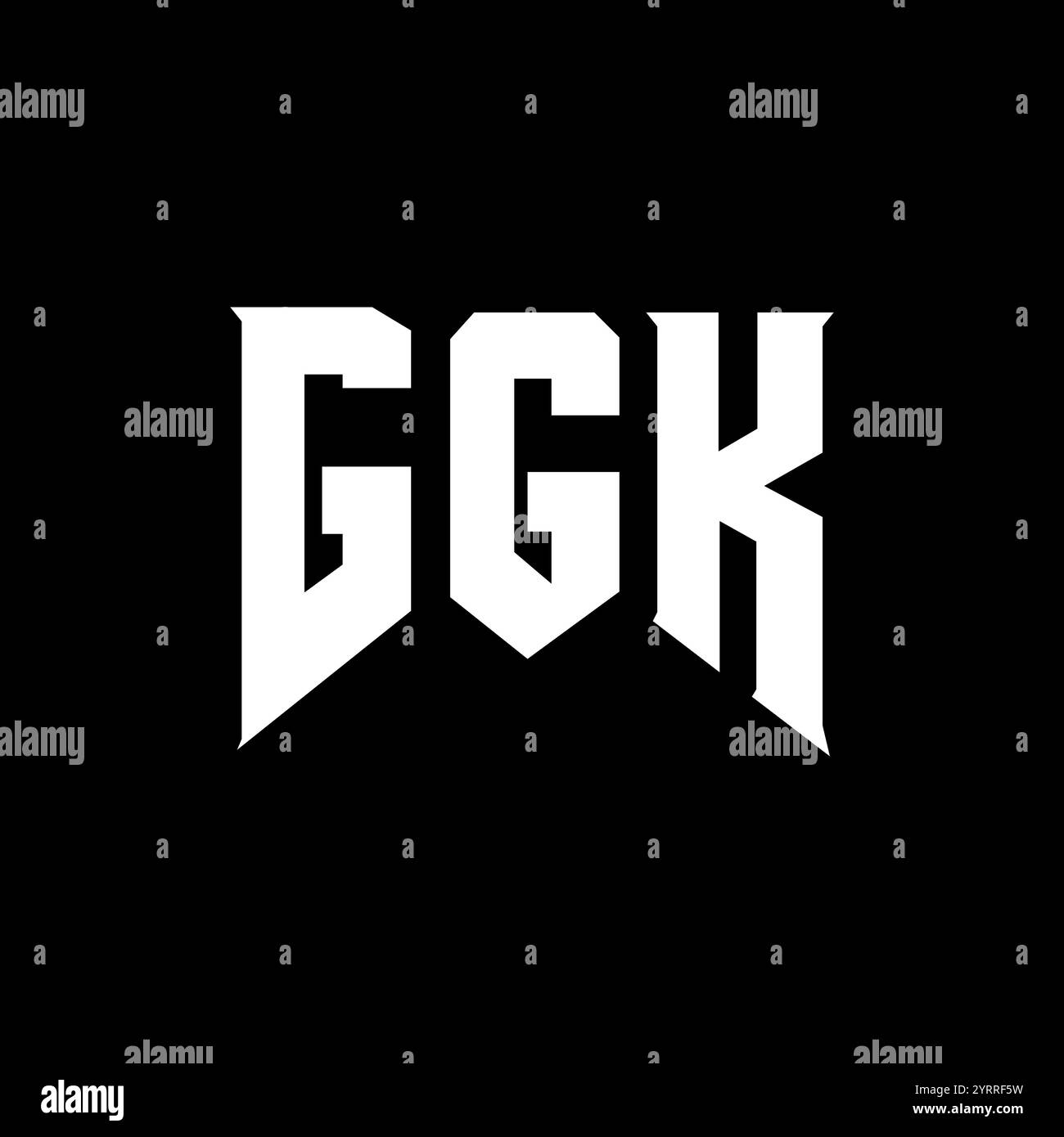 Ggk business logo Stock Vector Images - Alamy