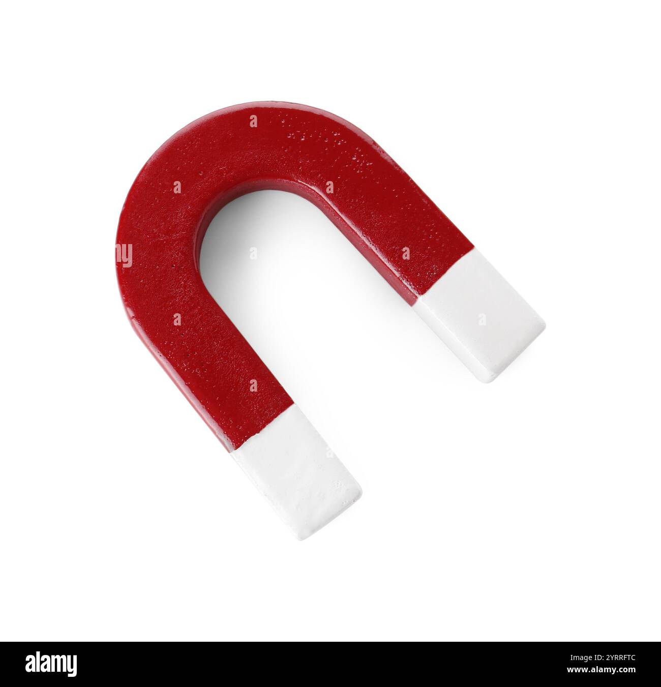One metal horseshoe magnet isolated on white Stock Photo - Alamy