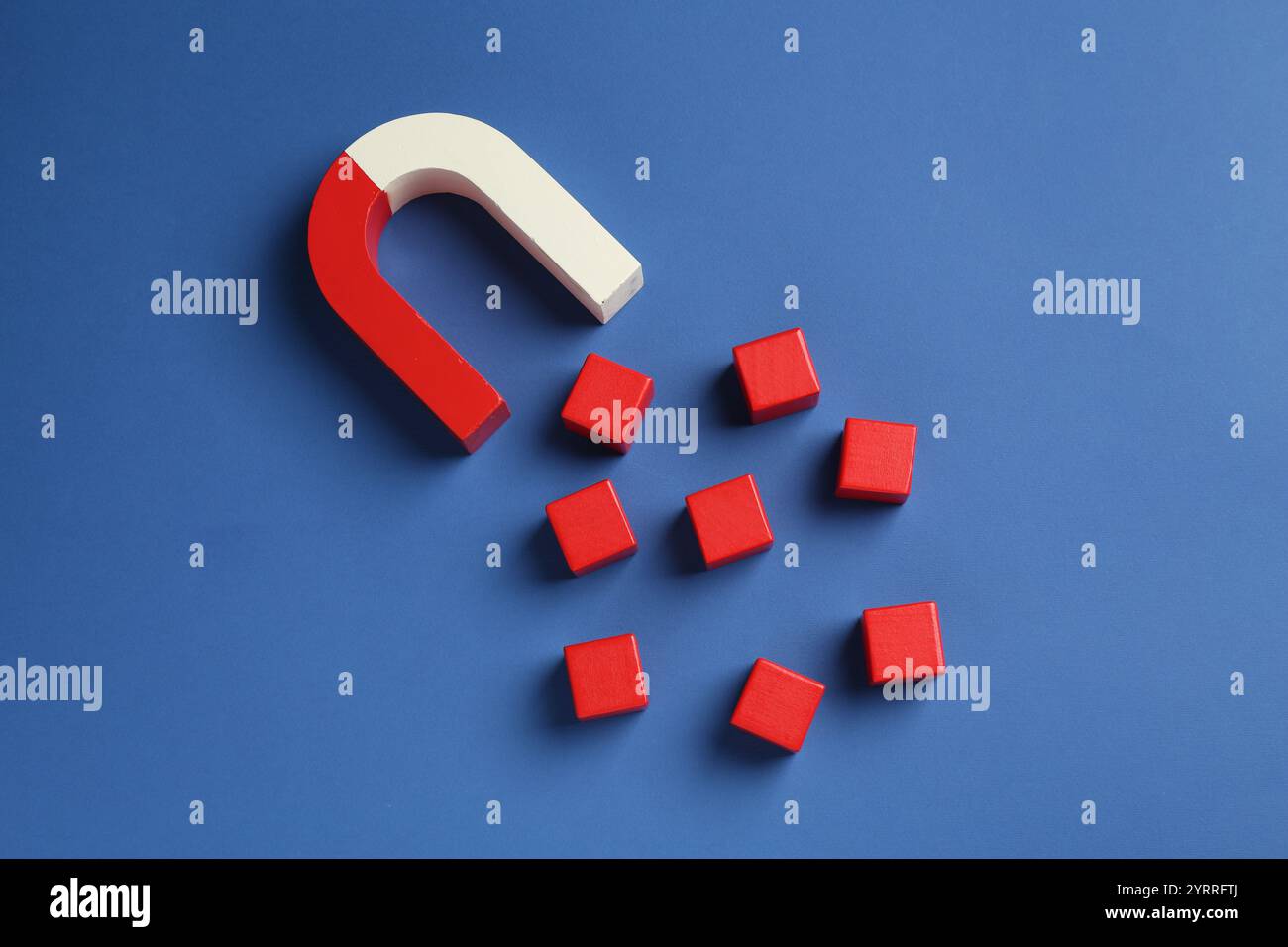 Horseshoe red blue magnet hi-res stock photography and images - Alamy