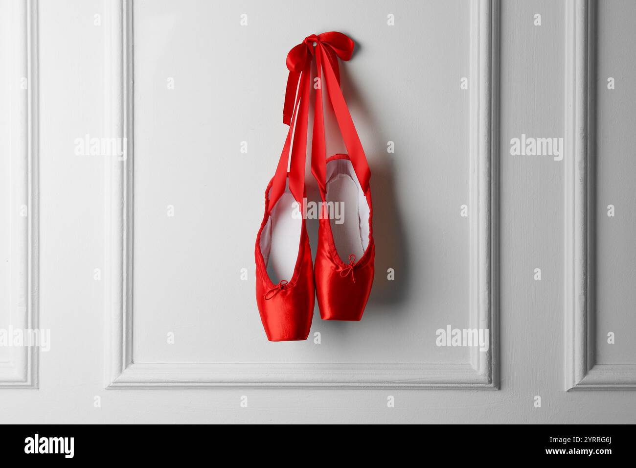 Pointe ballet shoes hanging on hi-res stock photography and images - Alamy