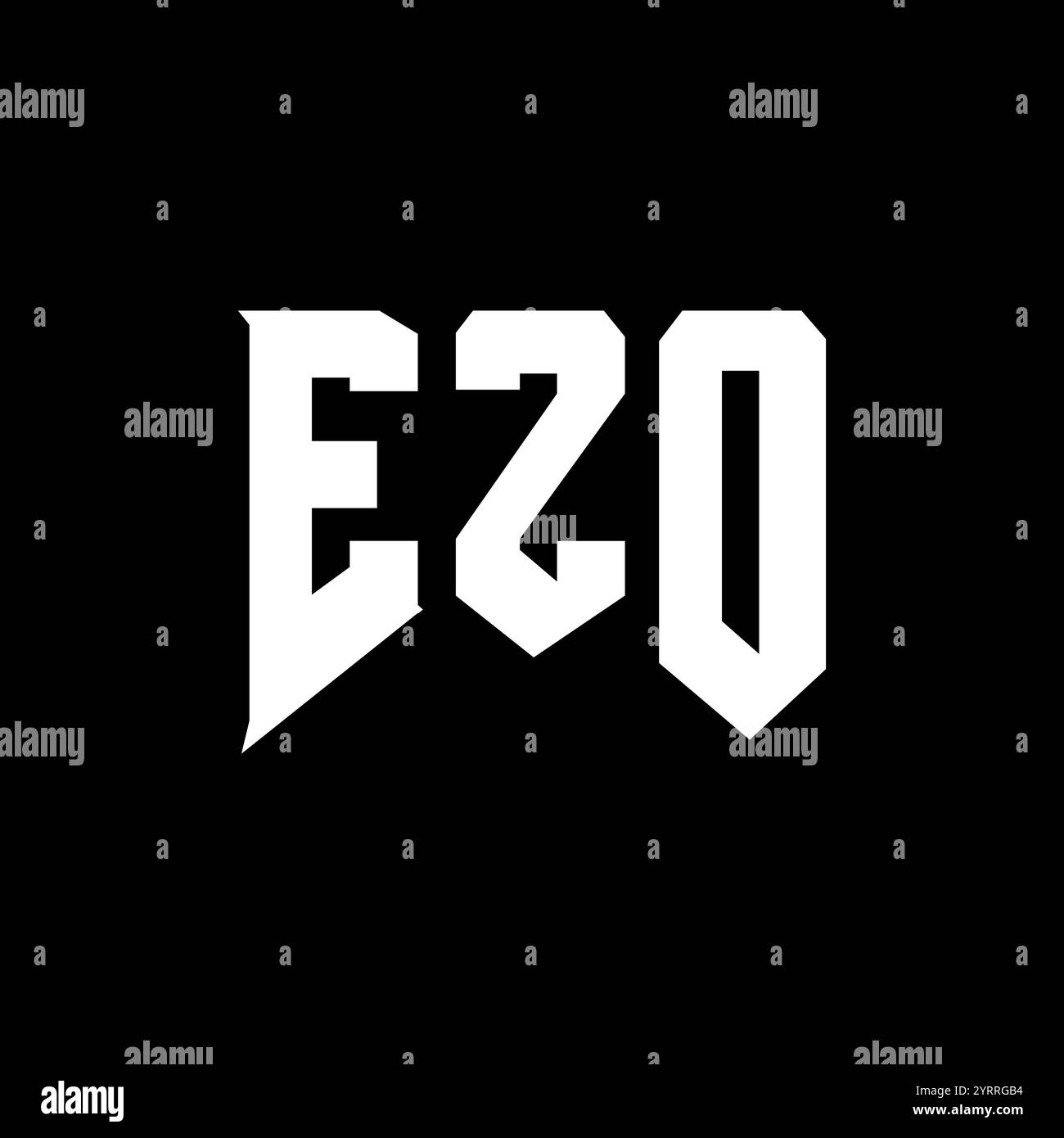 EZO letter logo design for technology company. EZO logo design black ...