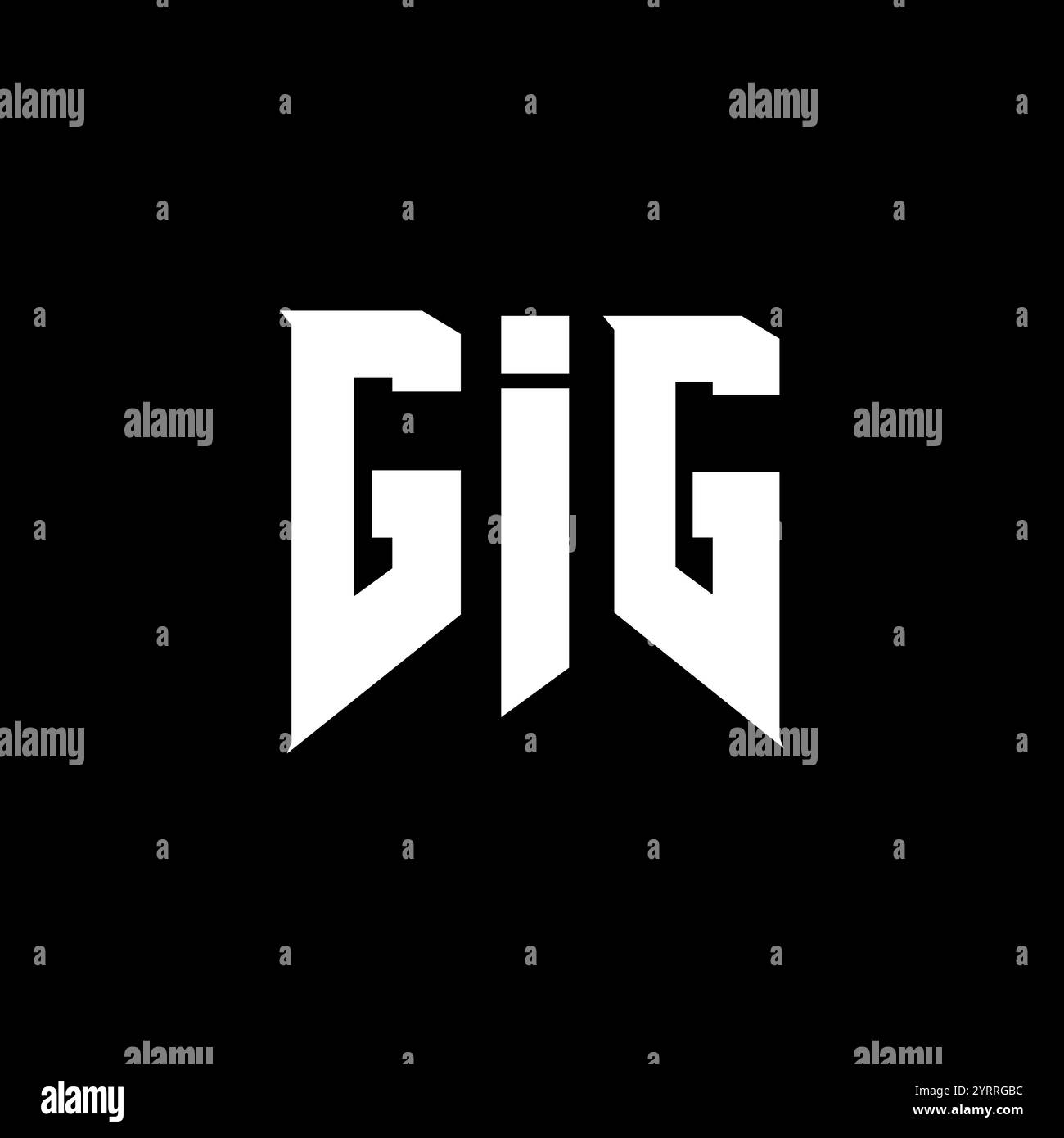 Gig business logo Black and White Stock Photos & Images - Alamy