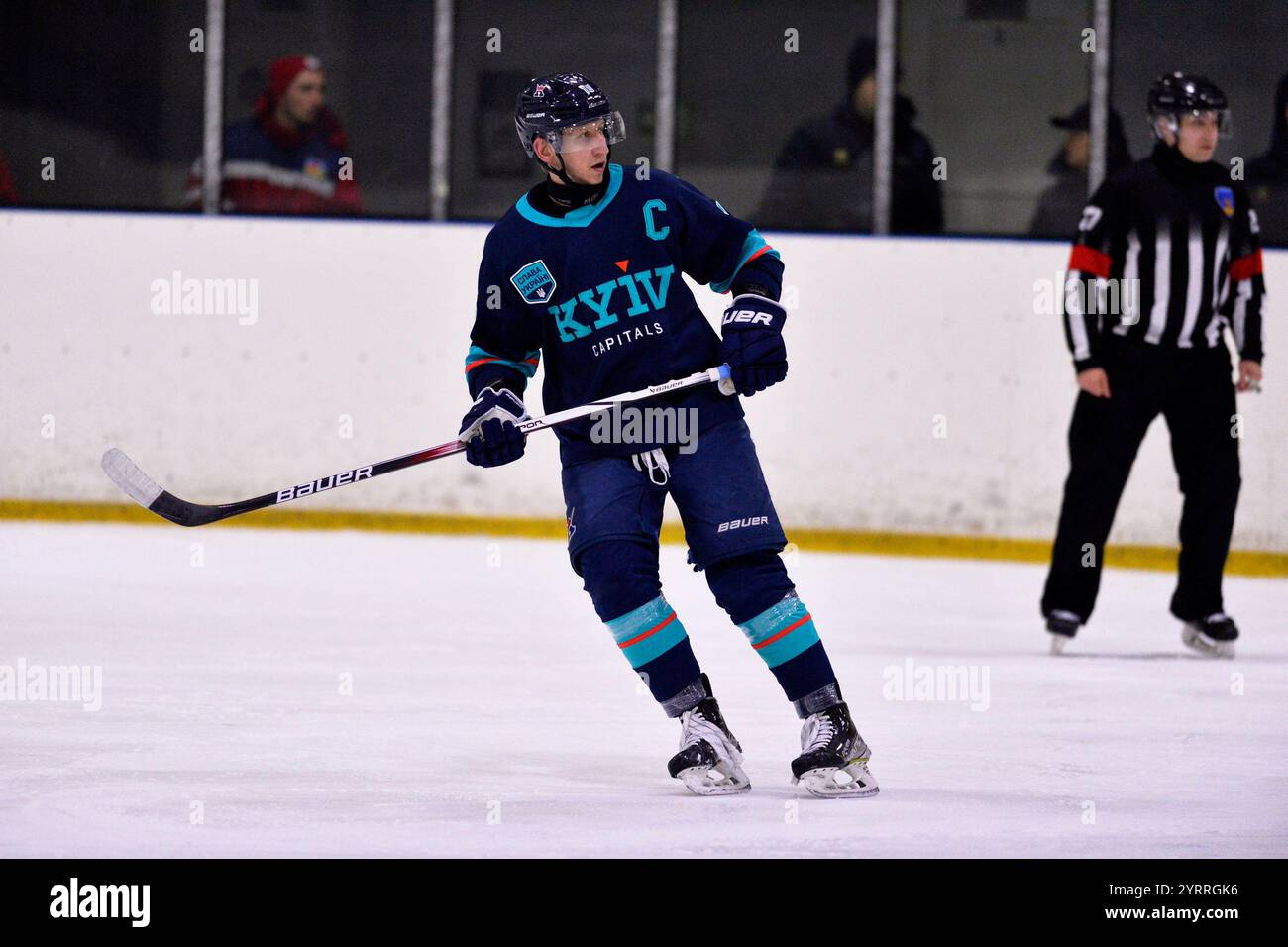 Kyiv,Ukraine December 04, 2024 Chernenko Sergey (18 Kapitals) during the Ukrainian Ice Hockey ...