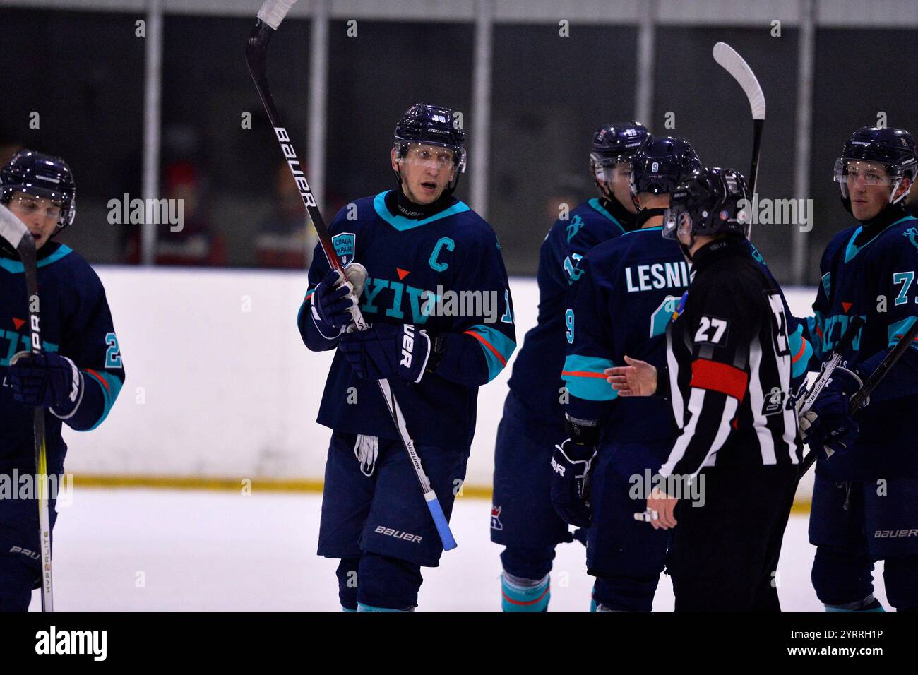 Kyiv,Ukraine December 04, 2024 Chernenko Sergey (18 Kapitals) in action during the Ukrainian Ice ...