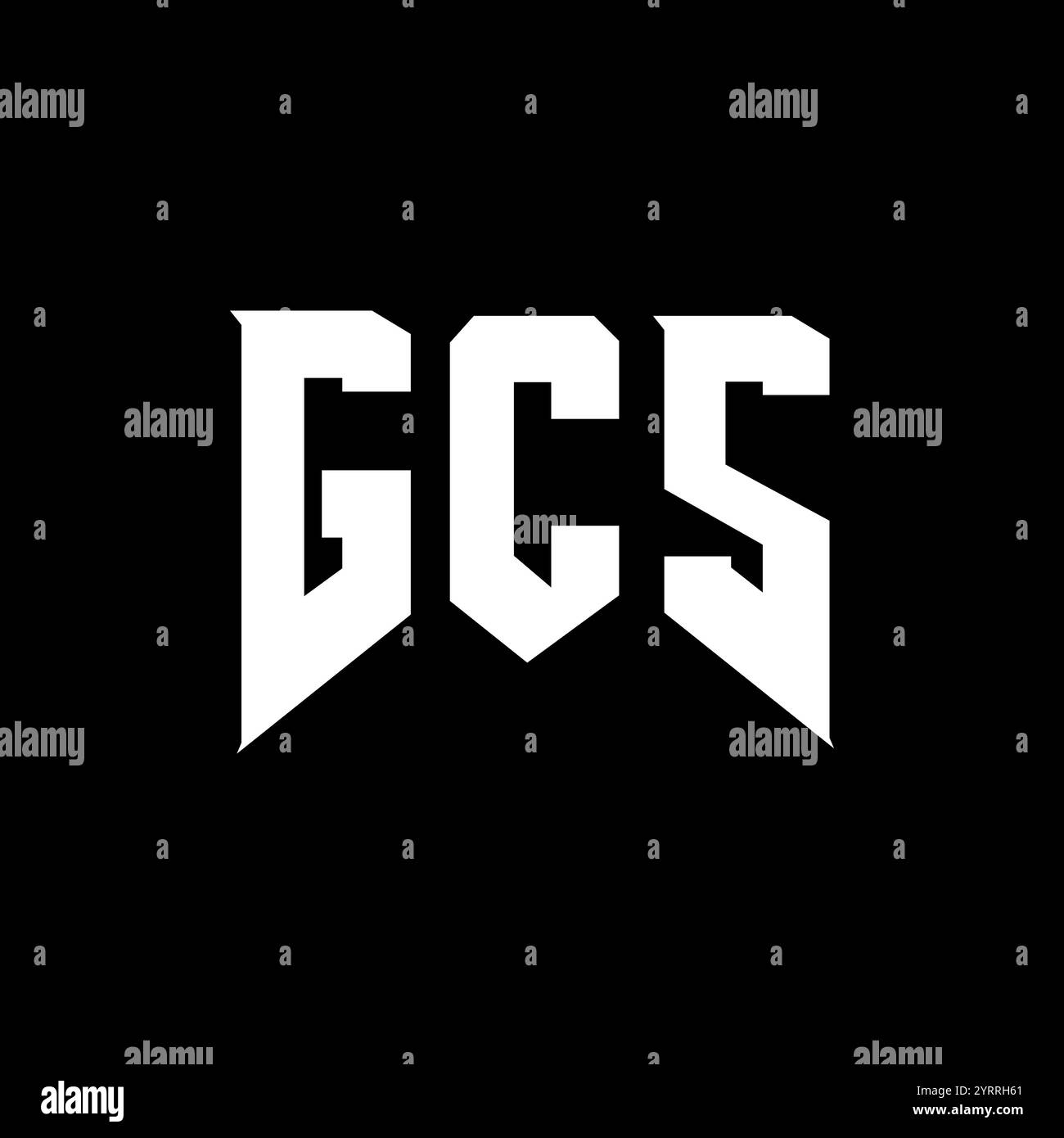 GCS letter logo design for technology company. GCS logo design black ...
