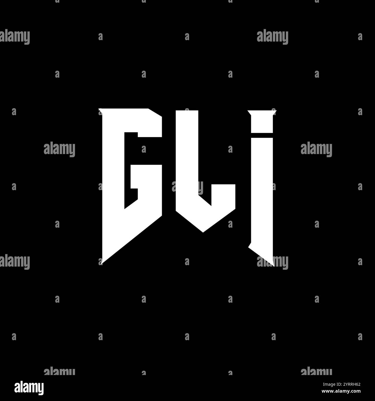 GLI letter logo design for technology company. GLI logo design black ...