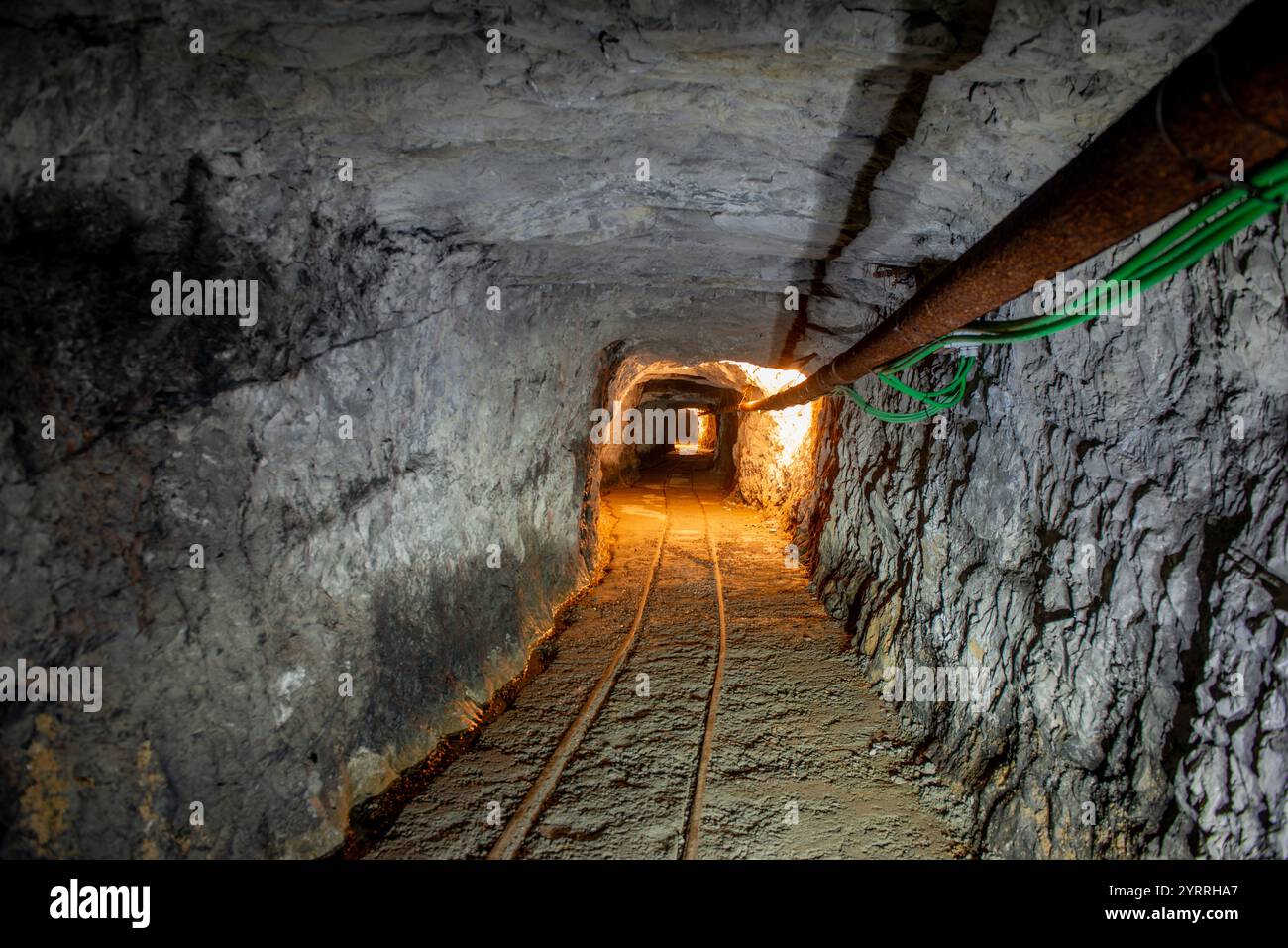 Inside the mine where precious minerals are extracted Stock Photo - Alamy