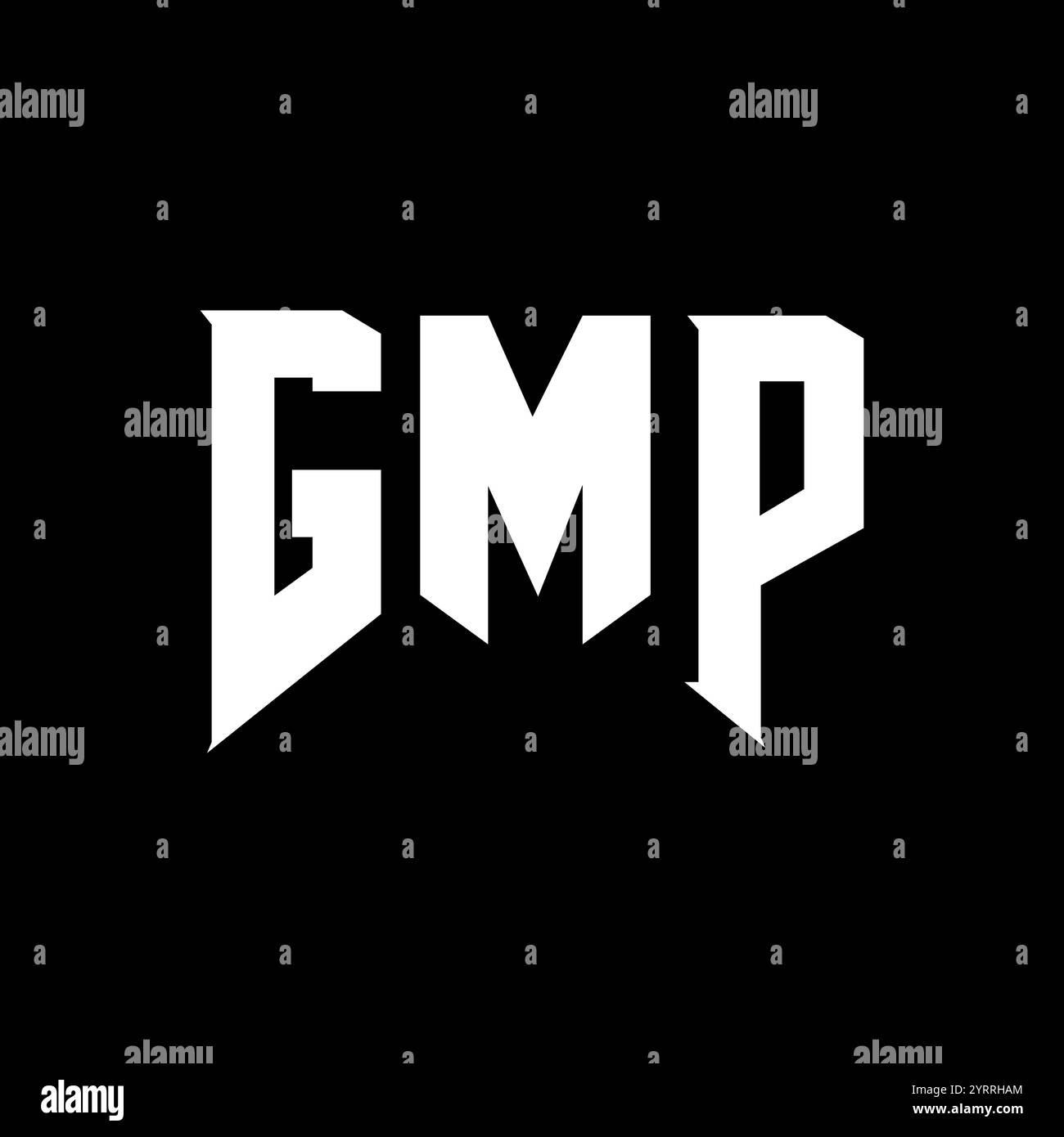 GMP letter logo design for technology company. GMP logo design black ...