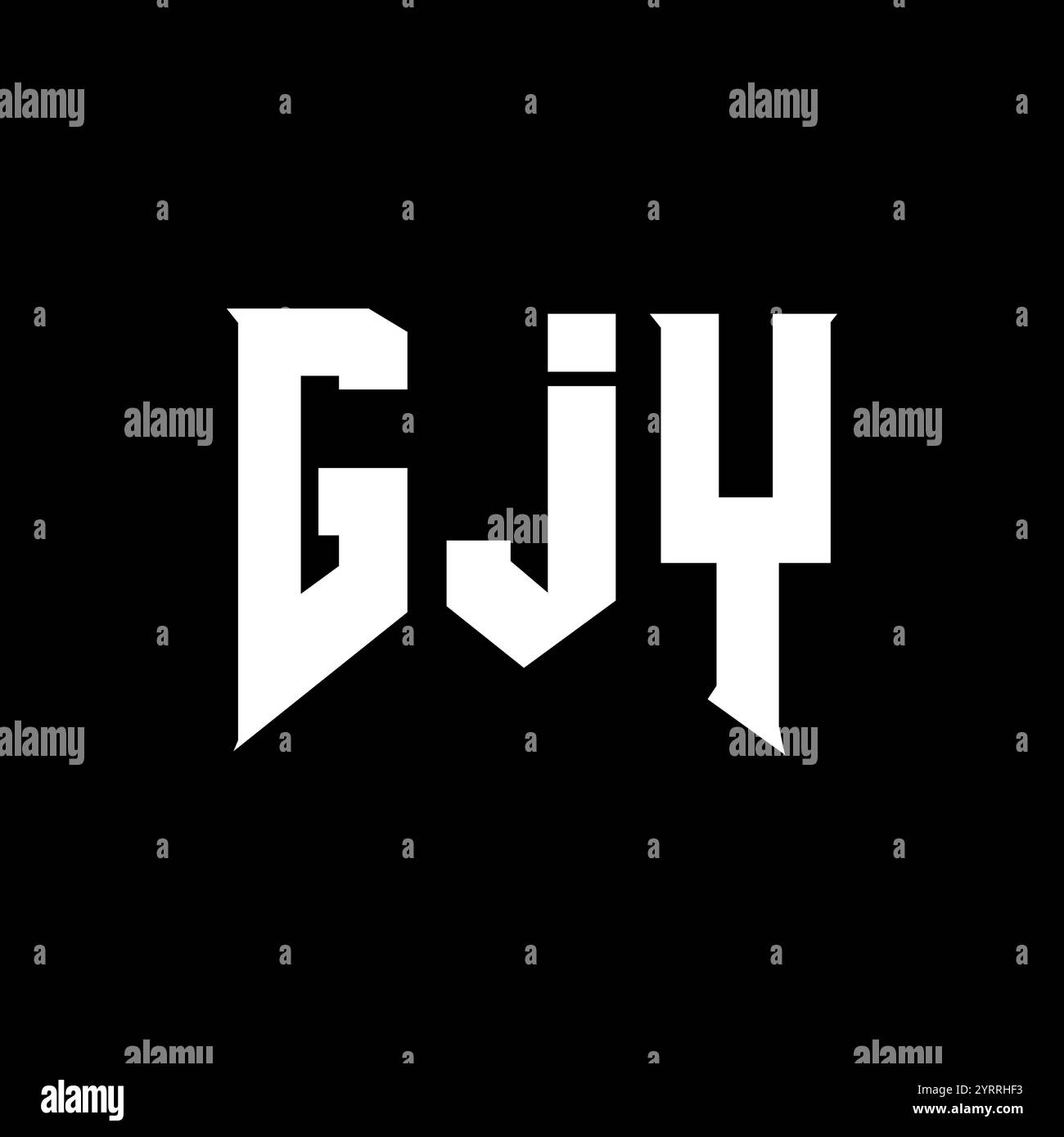 Gjy logo design Stock Vector Images - Alamy
