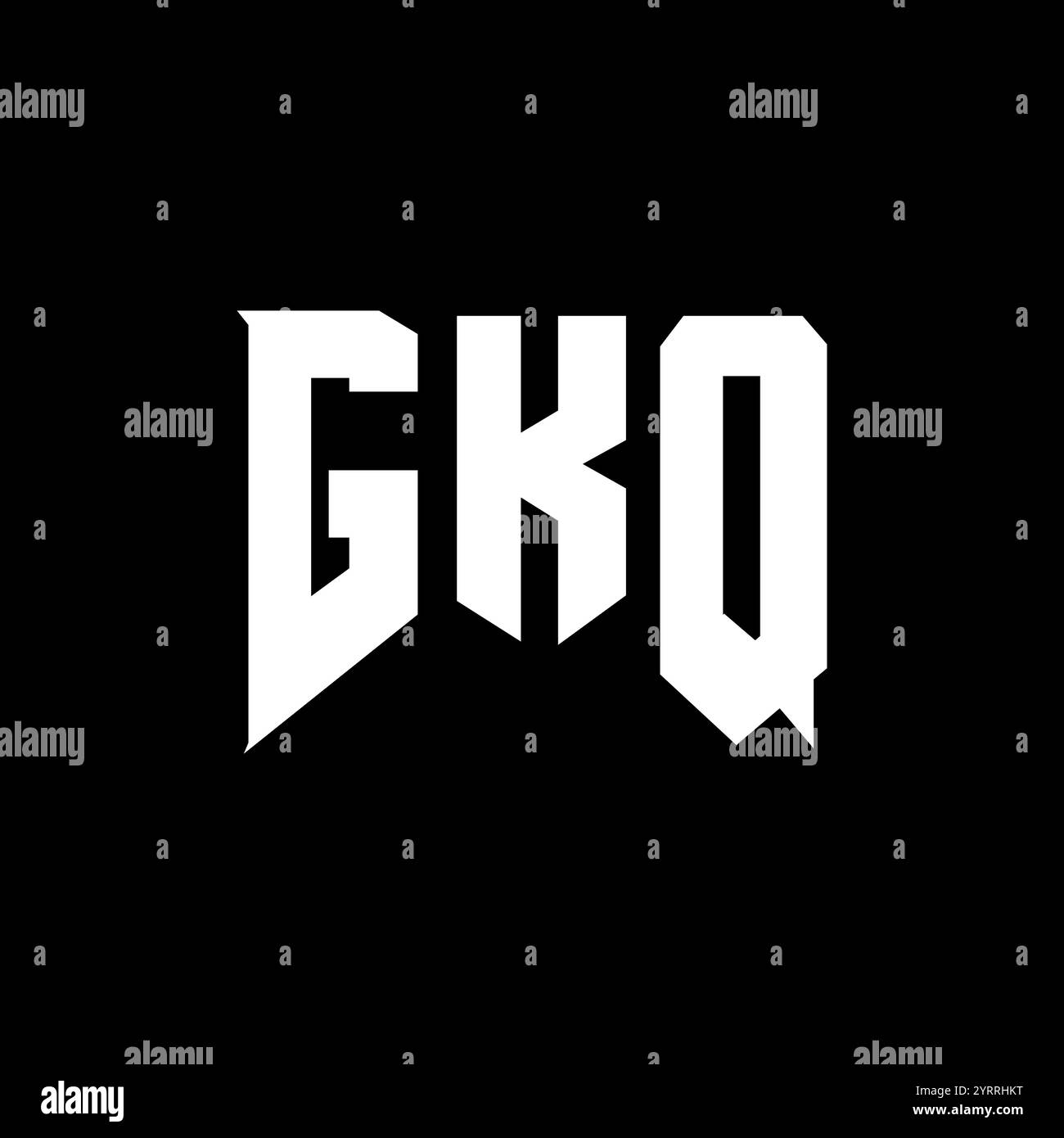 Gkq logo design hi-res stock photography and images - Alamy