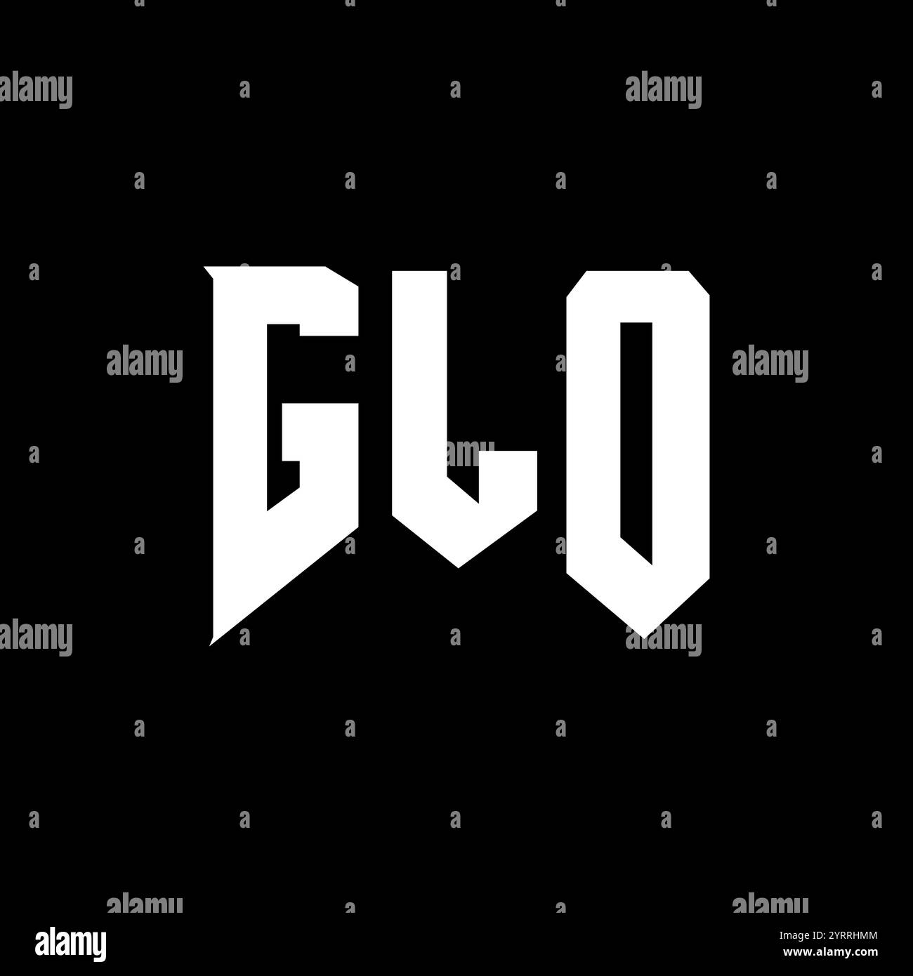 GLO letter logo design for technology company. GLO logo design black ...