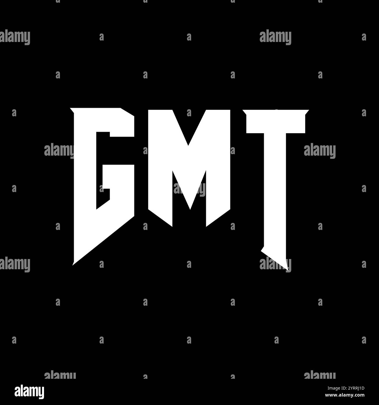 GMT letter logo design for technology company. GMT logo design black ...