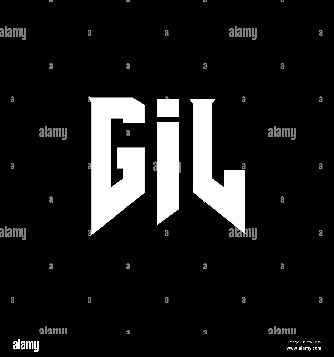 GIL letter logo design for technology company. GIL logo design black ...