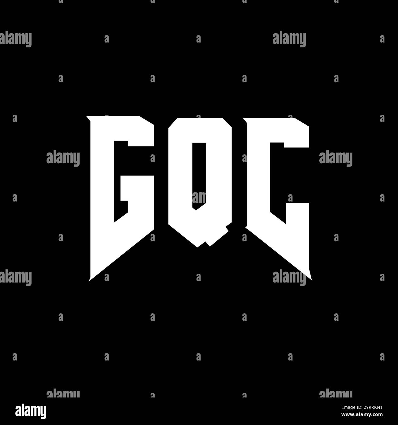 GQC letter logo design for technology company. GQC logo design black ...