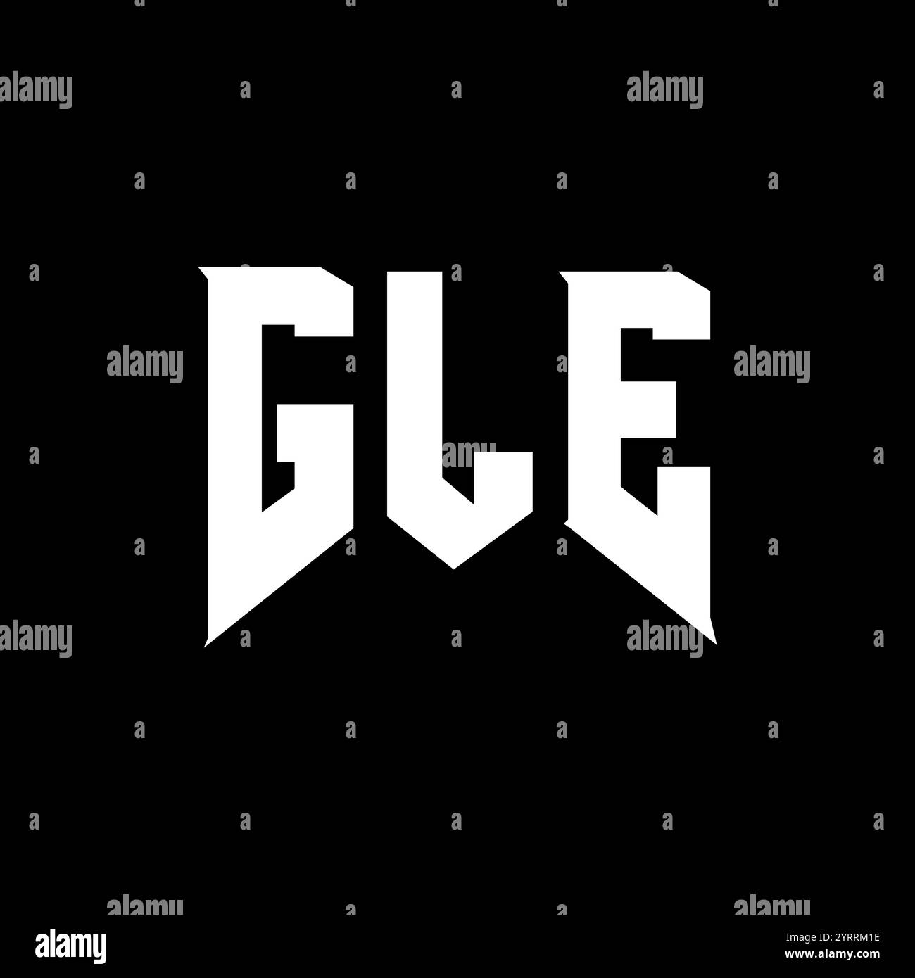 GLE letter logo design for technology company. GLE logo design black ...