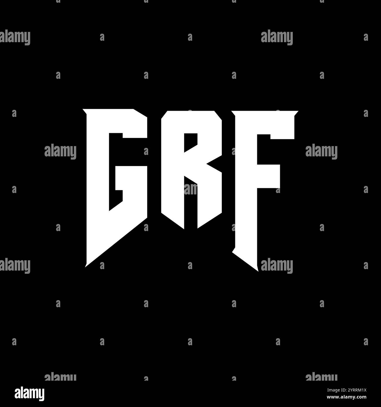 GRF letter logo design for technology company. GRF logo design black ...