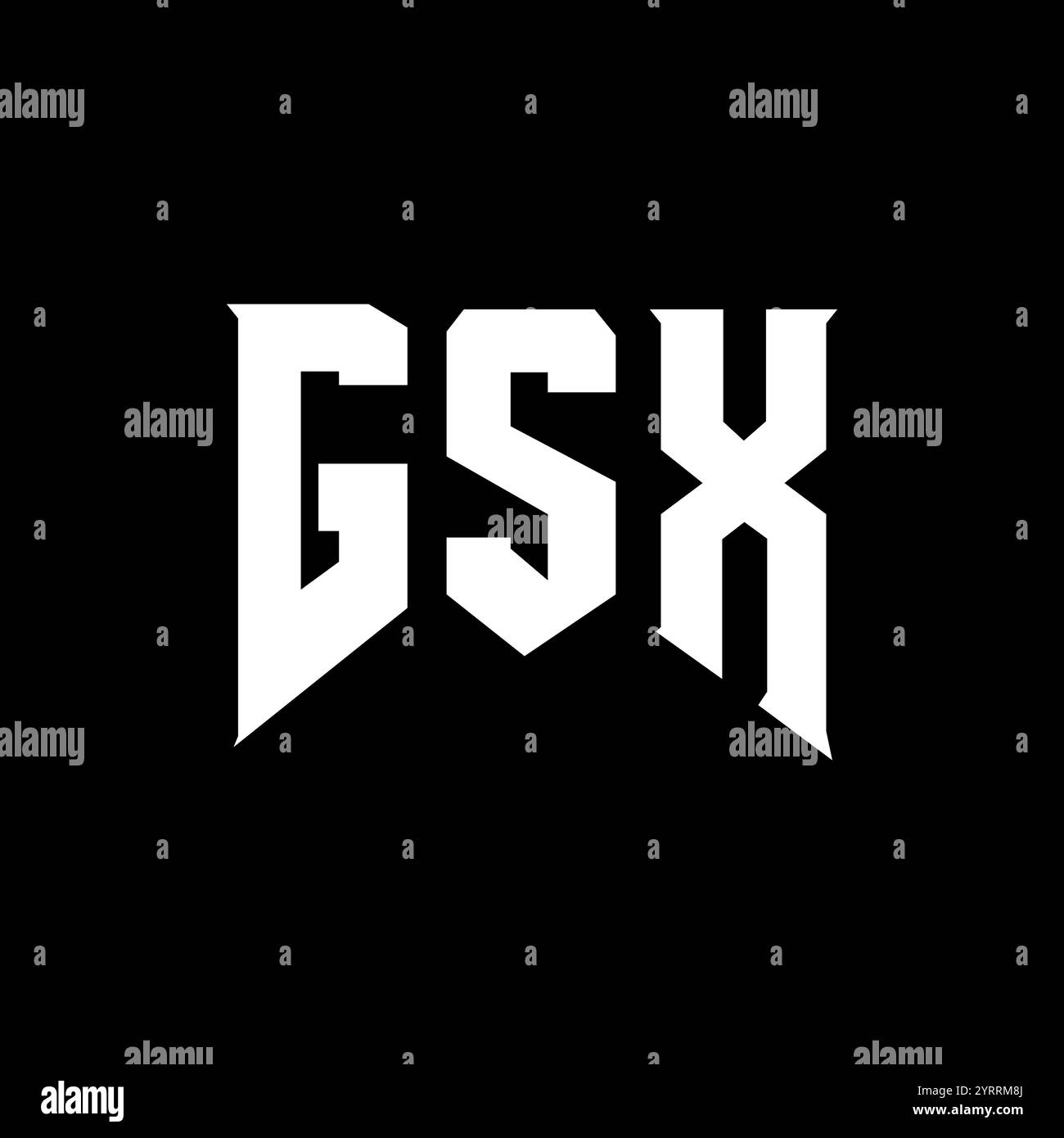 GSX letter logo design for technology company. GSX logo design black ...
