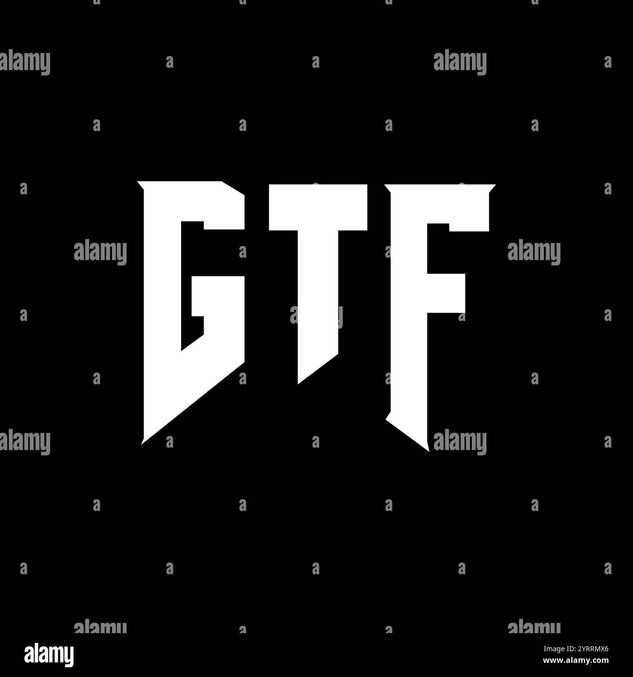 GTF letter logo design for technology company. GTF logo design black ...