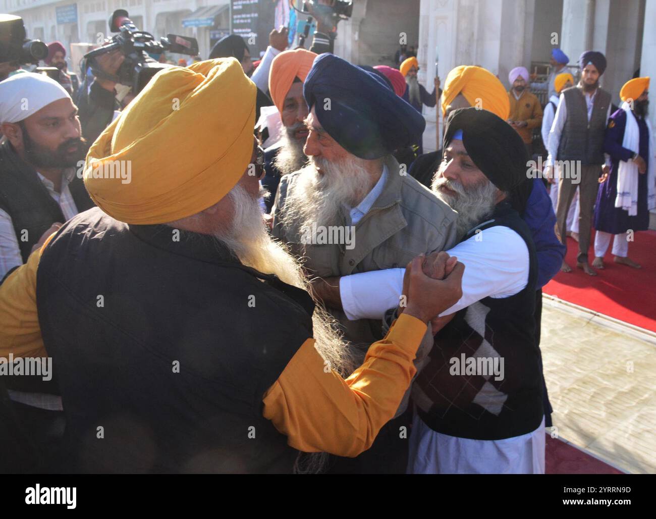 AMRITSAR, INDIA - DECEMBER 4: Punjab police personnel arrest the shooter is Narain Singh Chaura ...
