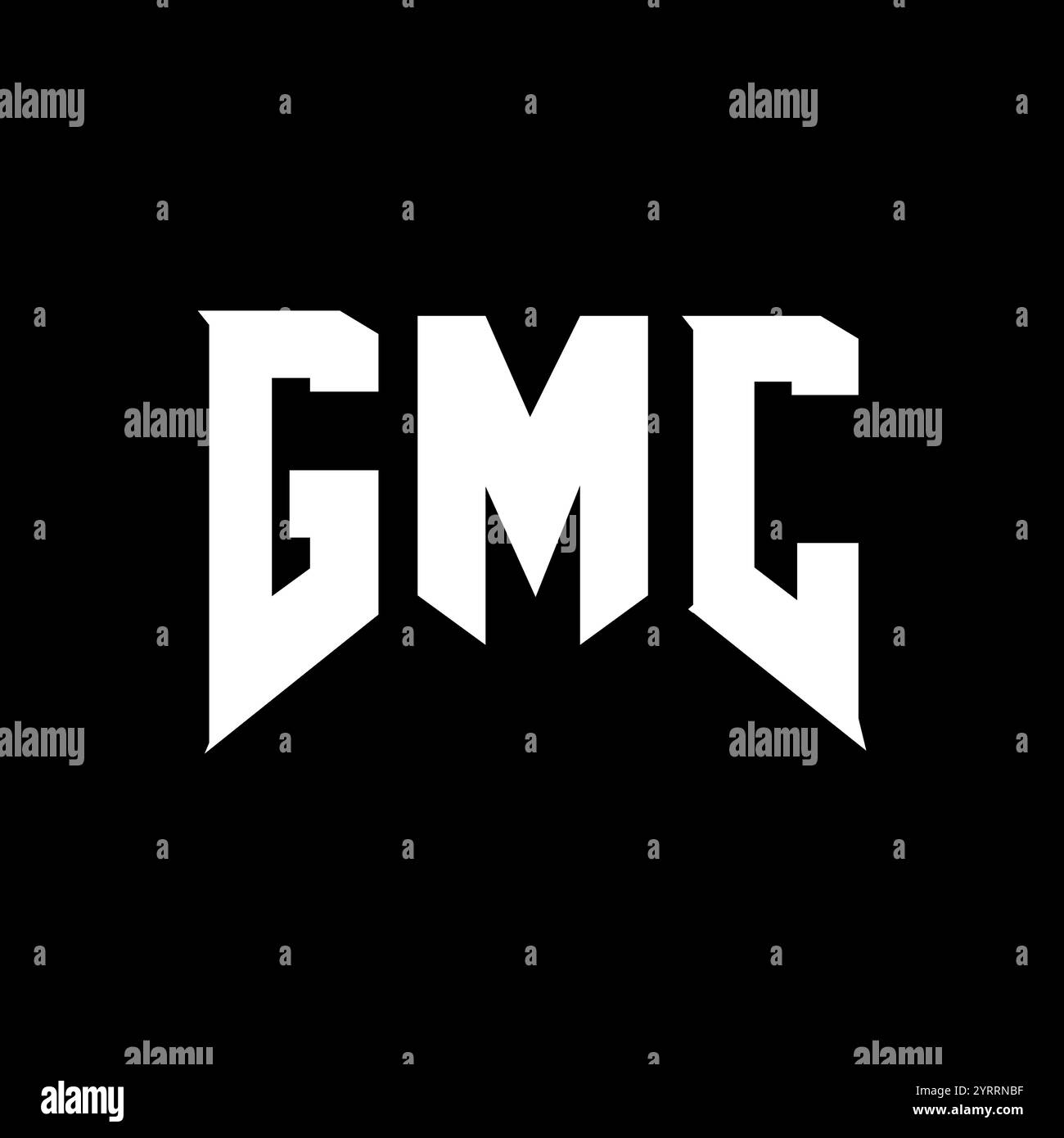 GMC letter logo design for technology company. GMC logo design black ...