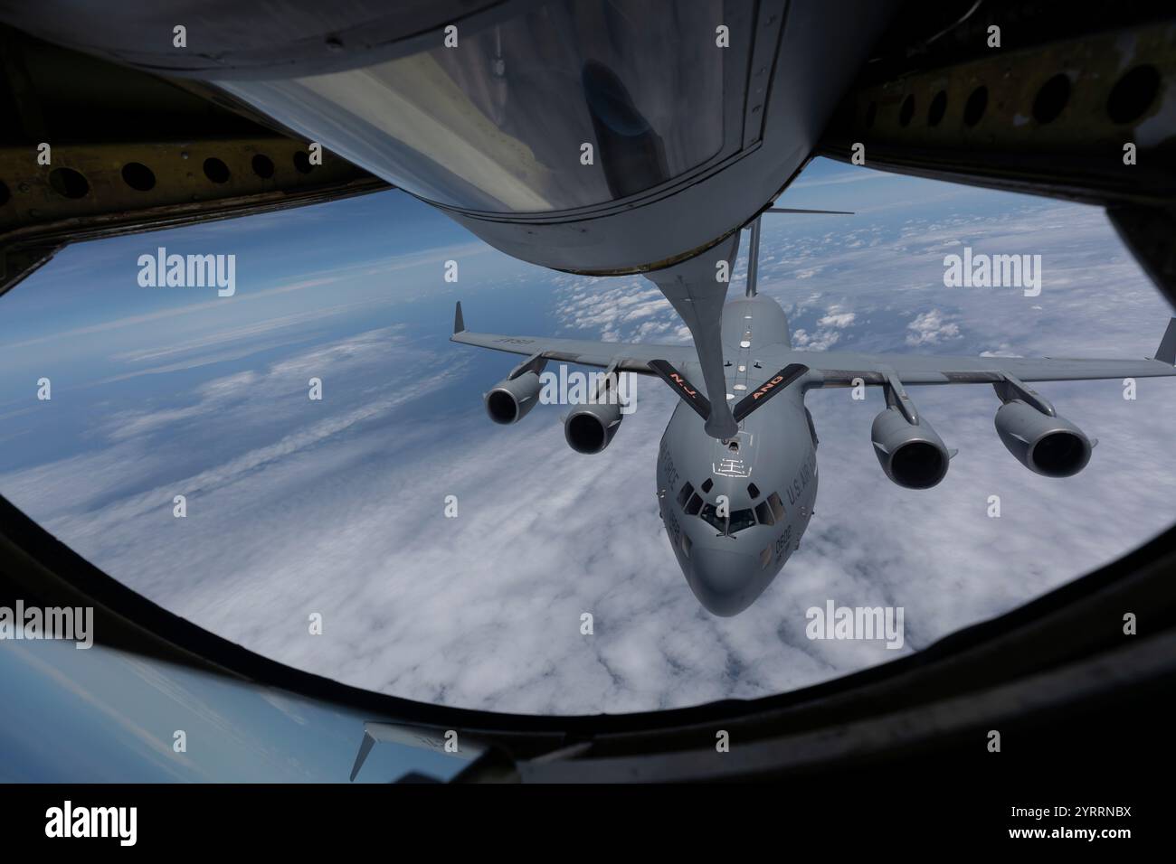 A U.S. Air Force KC-135R Stratotanker with the New Jersey Air National ...