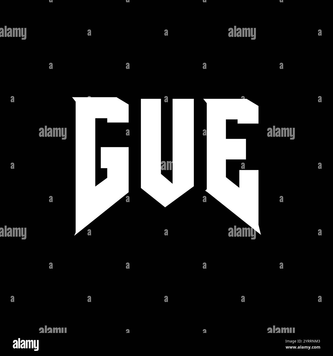 GUE letter logo design for technology company. GUE logo design black ...