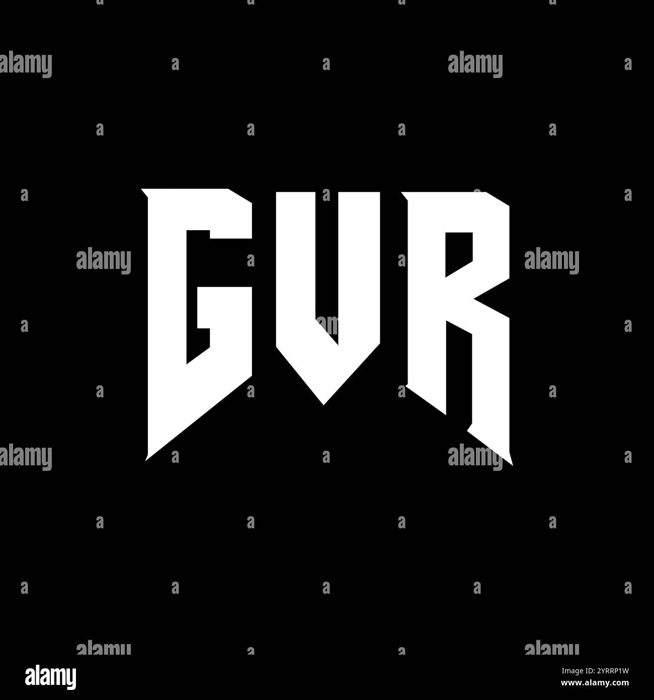 GVR letter logo design for technology company. GVR logo design black ...