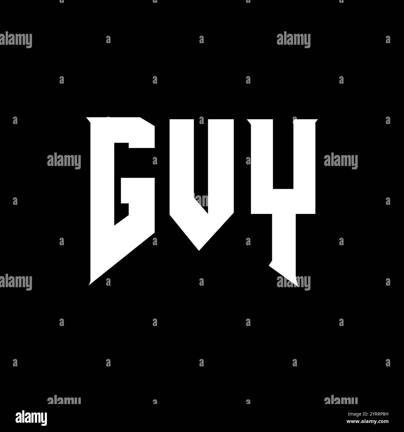 GVY letter logo design for technology company. GVY logo design black ...
