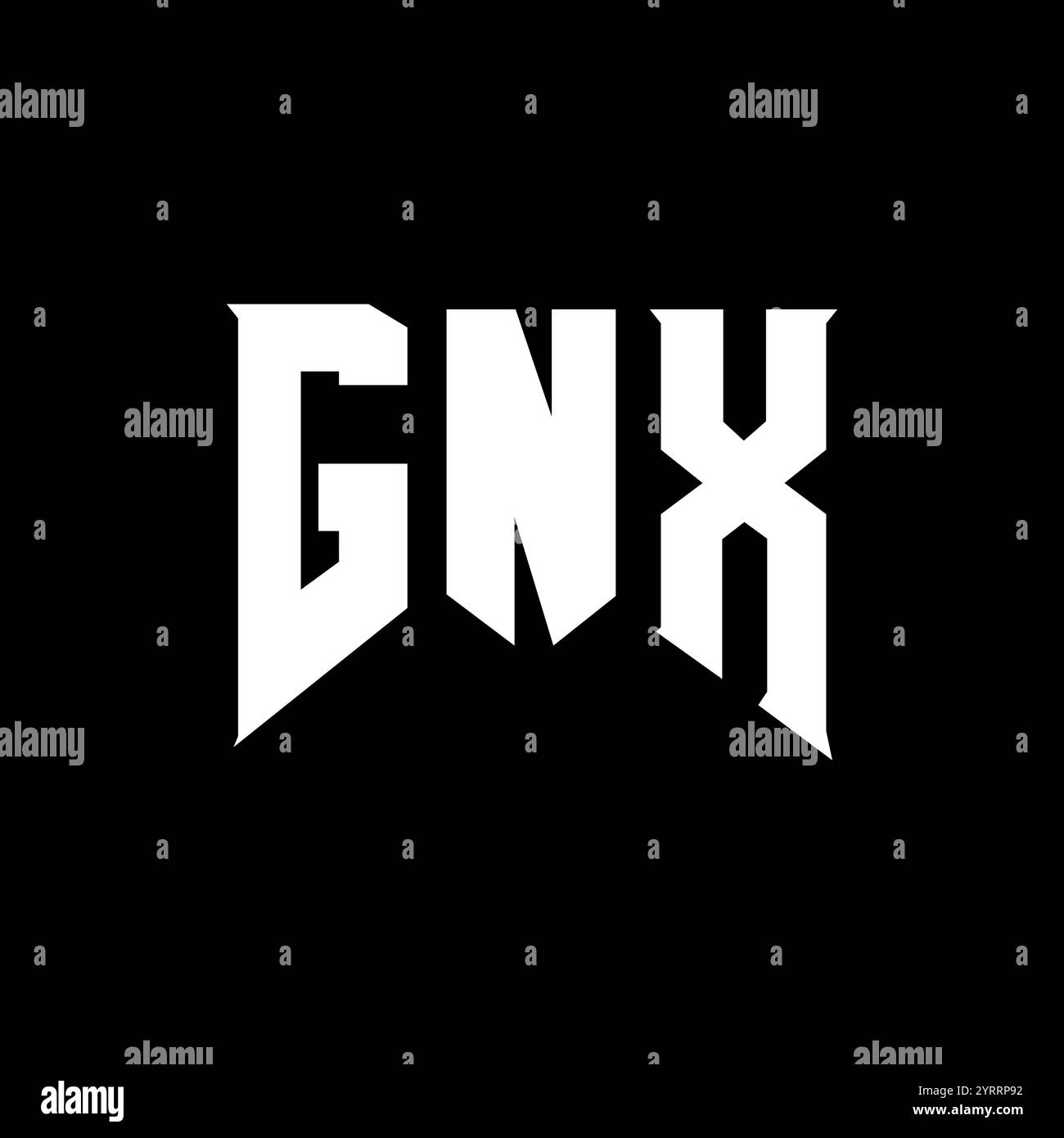 GNX letter logo design for technology company. GNX logo design black ...